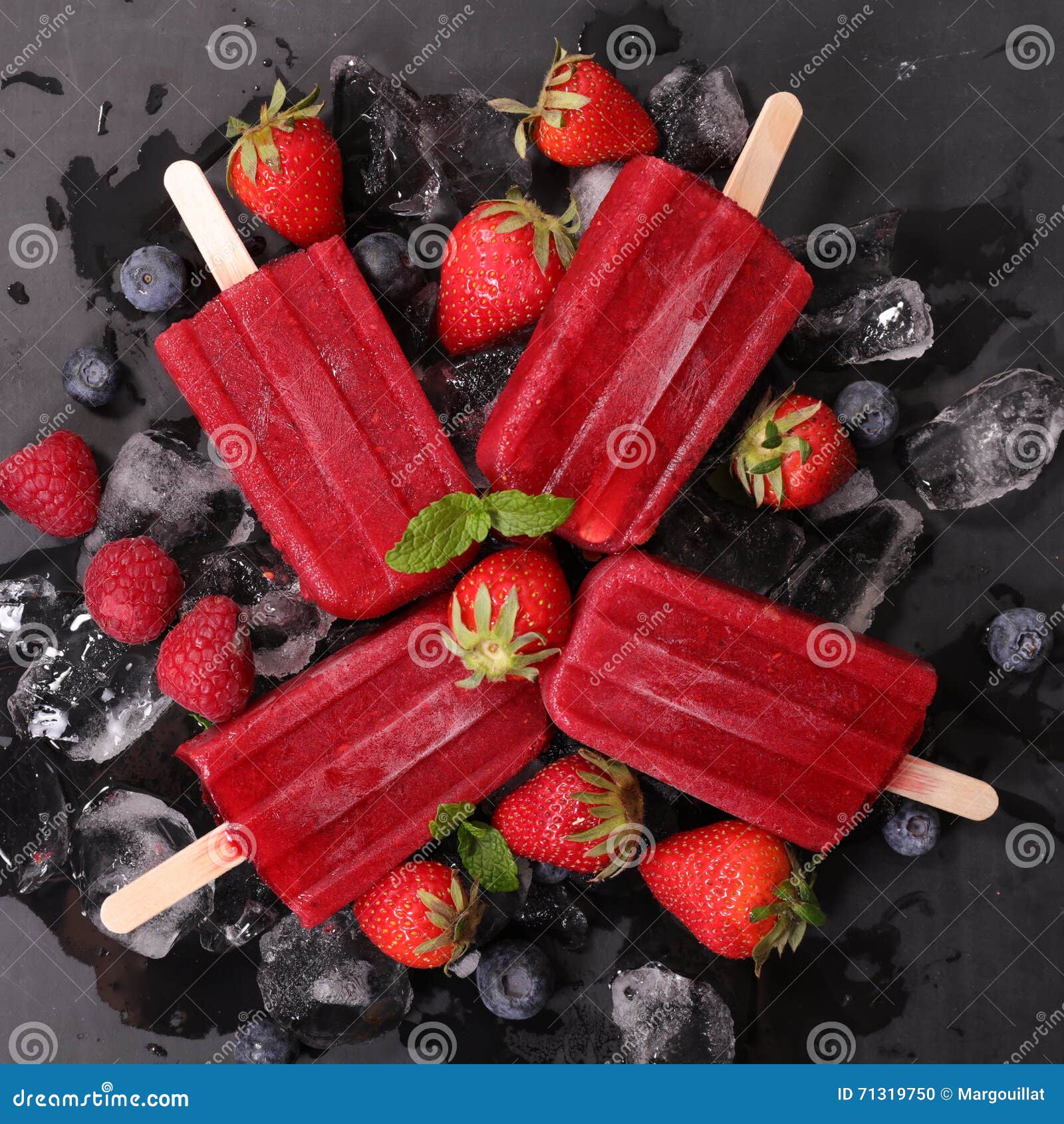 Ice cream popsicles stock photo. Image of popsicles, food - 71319750