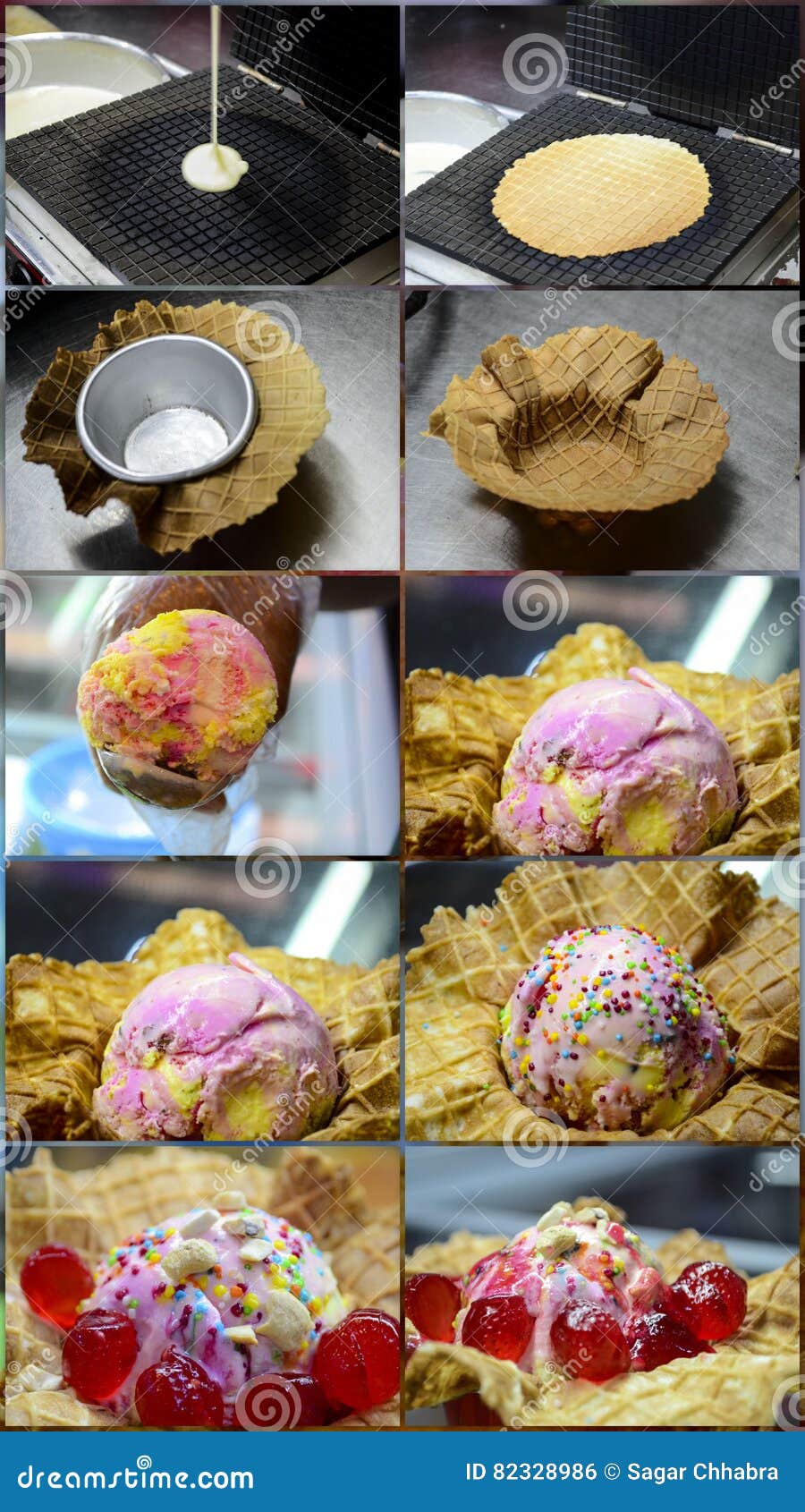 Ice cream preparation stock photo. Image of preperation - 82328986