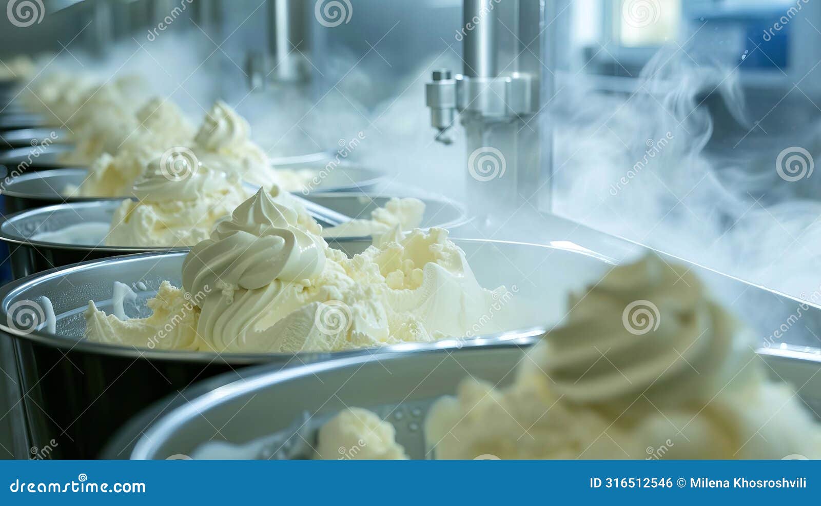 Ice Cream Production, Generative AI, Stock Illustration - Illustration ...