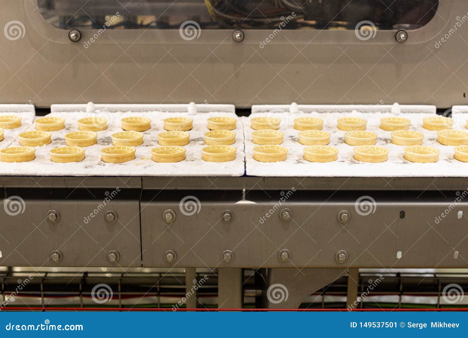 Ice Cream Production Line. Conveyor Production. Machine for Conveyor ...