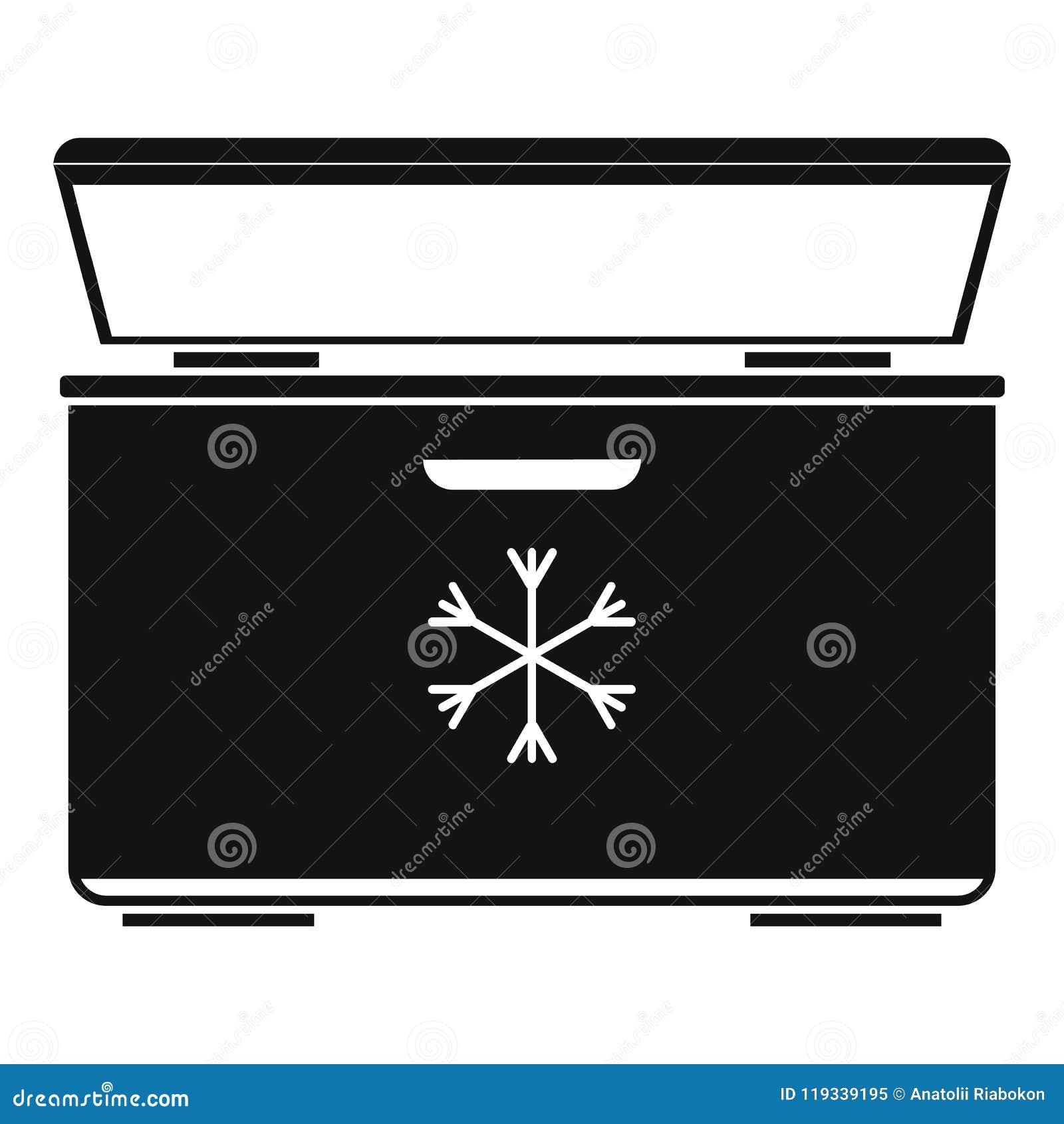 Ice Cream Refrigerator Icon, Simple Style Stock Vector - Illustration ... Ice Cream Refrigerator Icon, Simple Style Stock Vector - Illustration ...