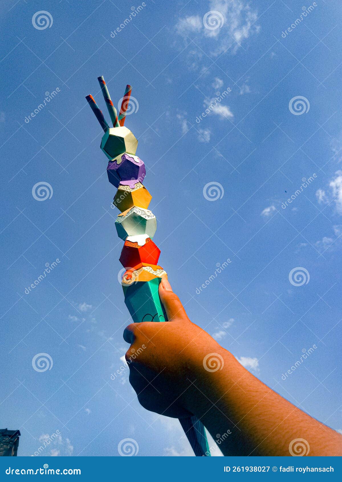 Ice cream cone x blue sky stock image. Image of replika - 261938027