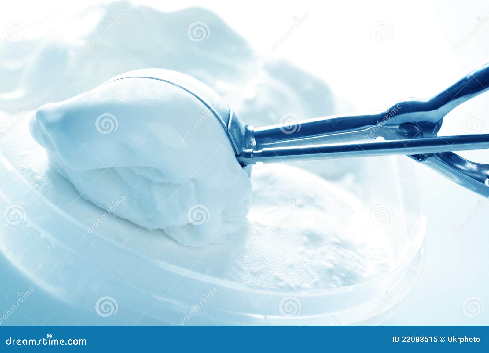 Ice Cream Scoop Spoon in Action Stock Image - Image of making, food ...