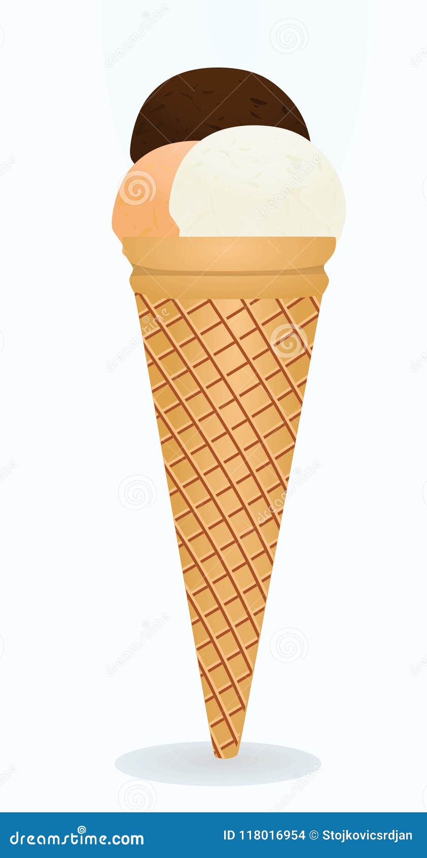 Ice cream with scopes stock vector. Illustration of flower - 118016954