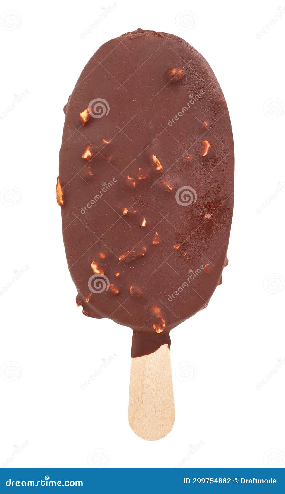 Ice-cream on stick stock photo. Image of summer, covered - 299754882