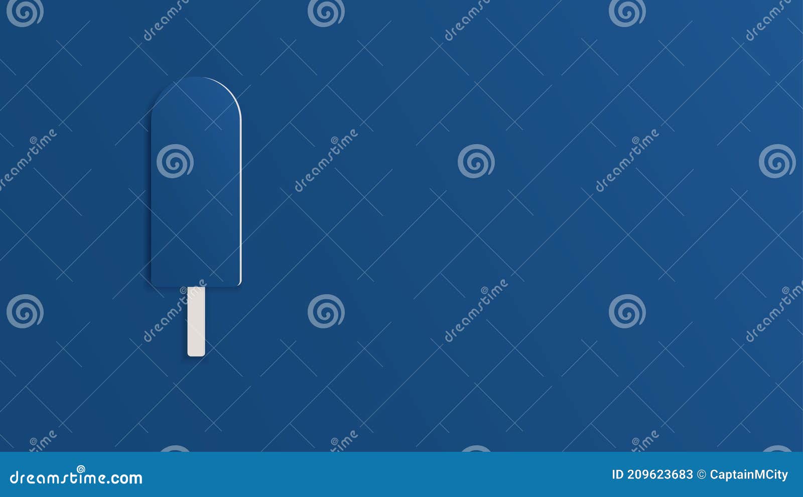 Ice cream on a stick stock illustration. Illustration of backdrop ...