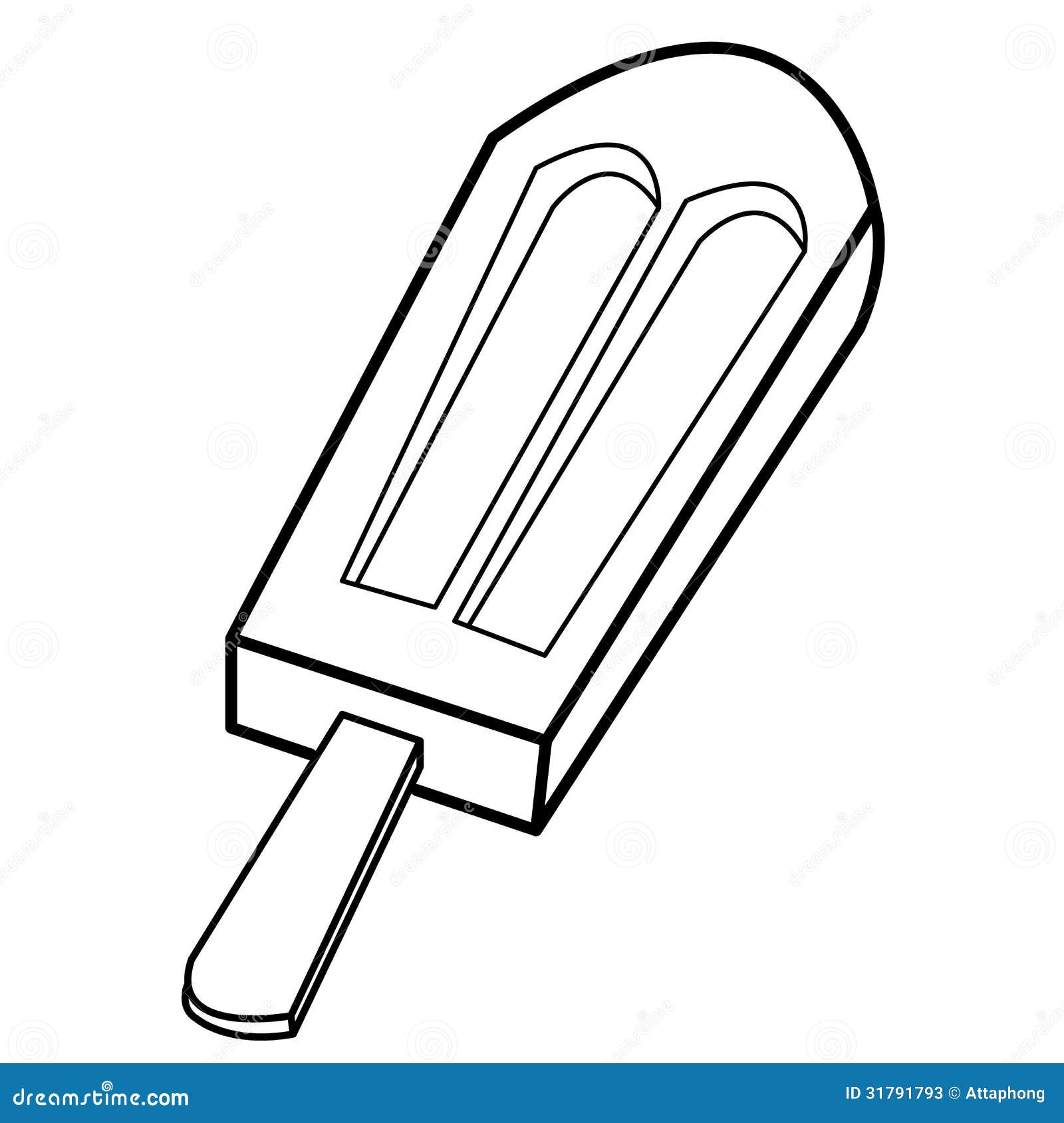 Ice cream stick vector stock vector. Illustration of drop - 31791793