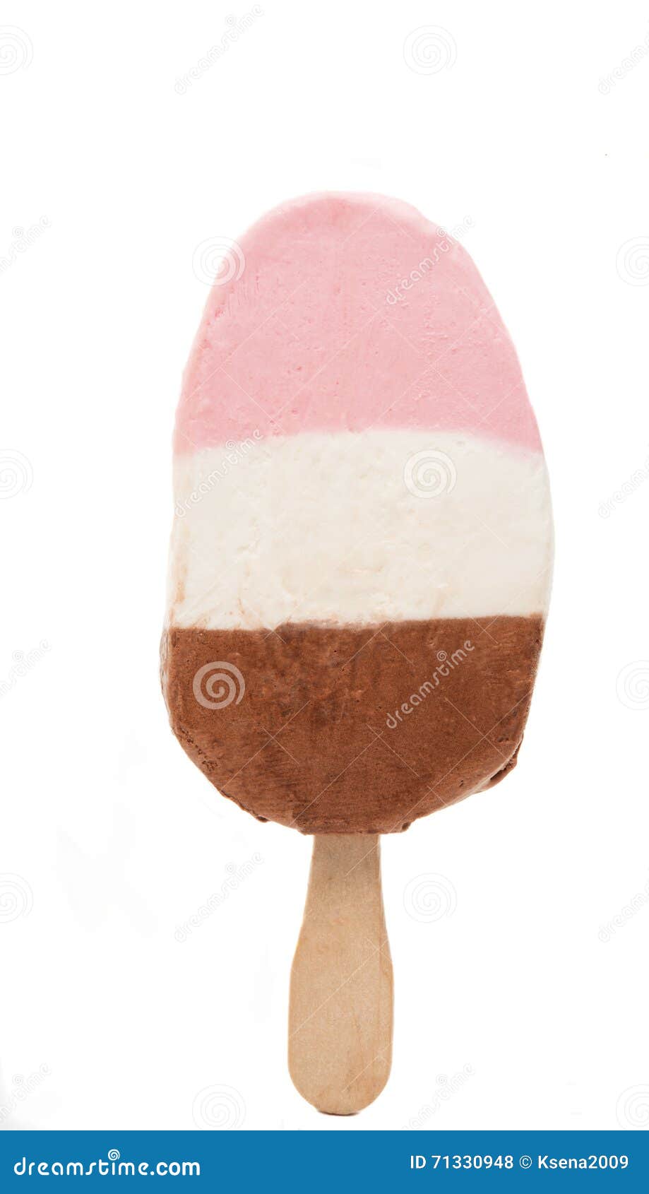 Ice cream on a stick stock photo. Image of fresh, frozen - 71330948