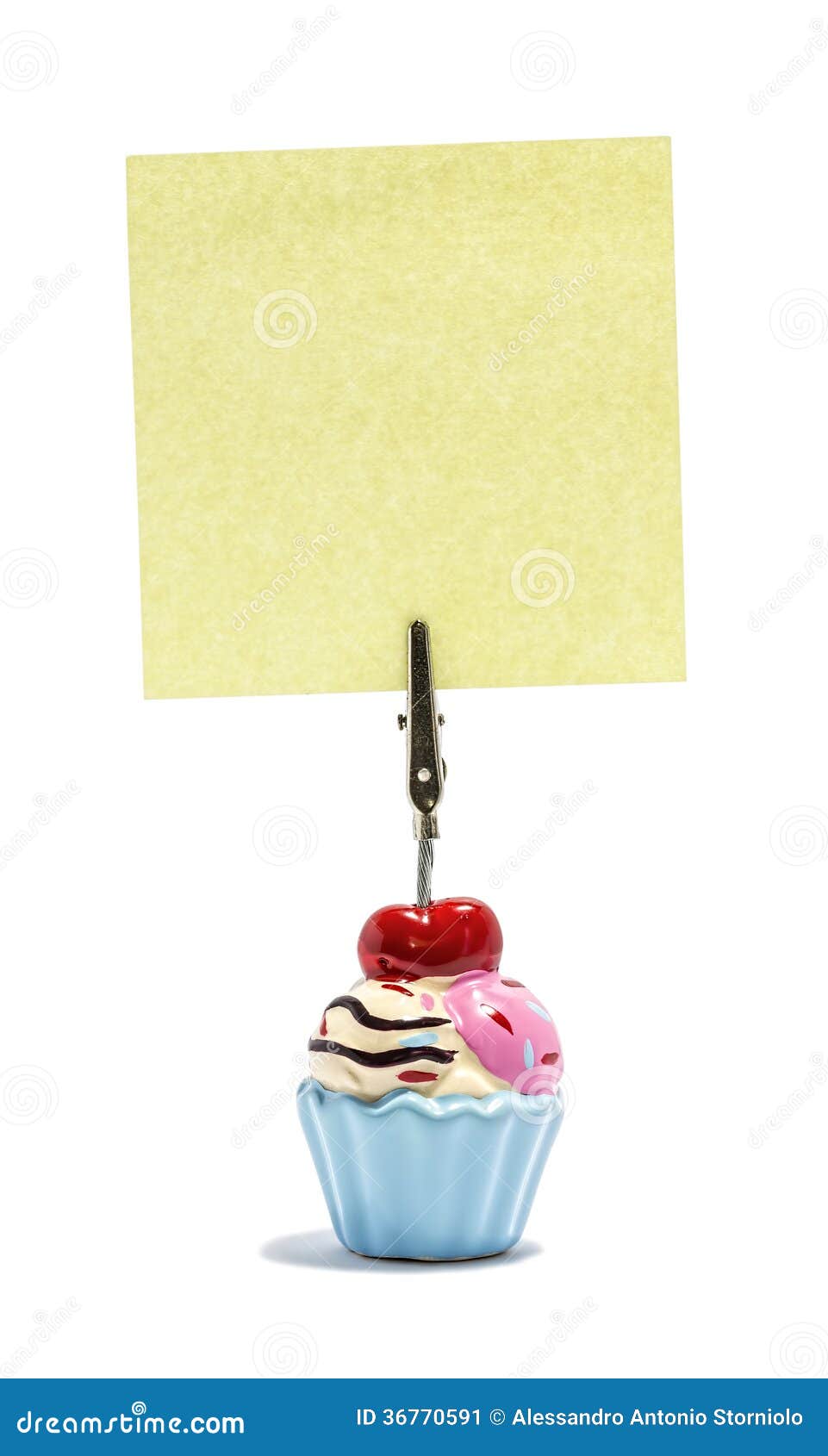 Ice Cream Sticky Note Holder, with Square Sticky Note Stock Image ...