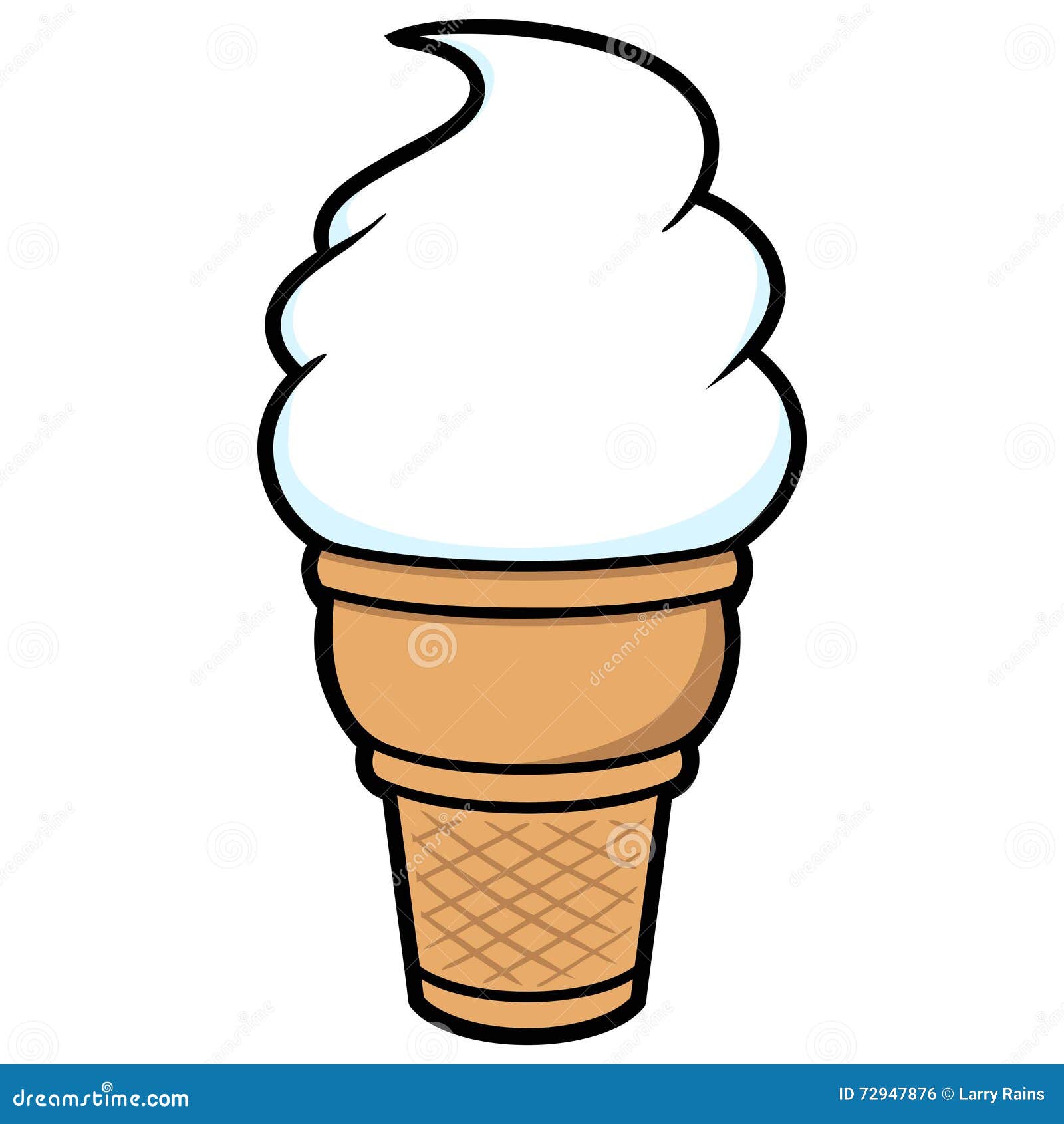 Ice Cream Symbol stock vector. Illustration of summer - 72947876