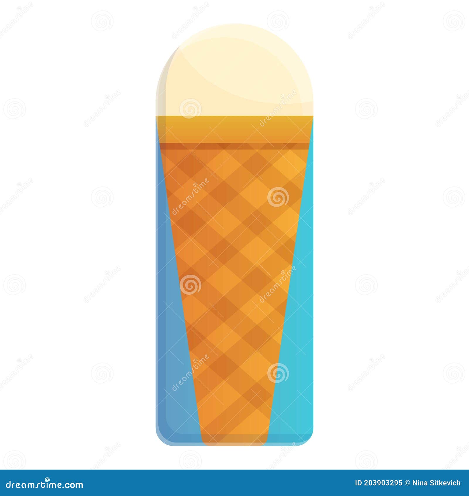Ice Cream Tab Icon, Cartoon Style Stock Vector - Illustration of loop ...