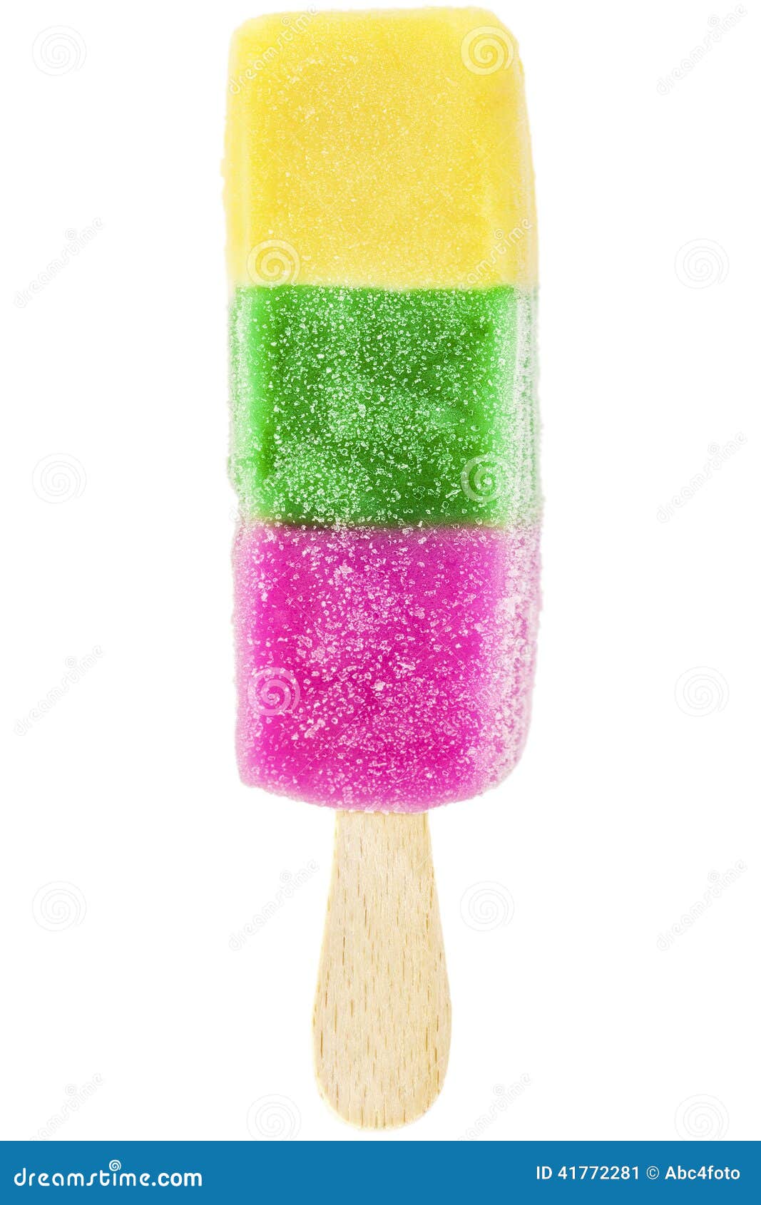 Ice cream in three colors stock image. Image of three - 41772281