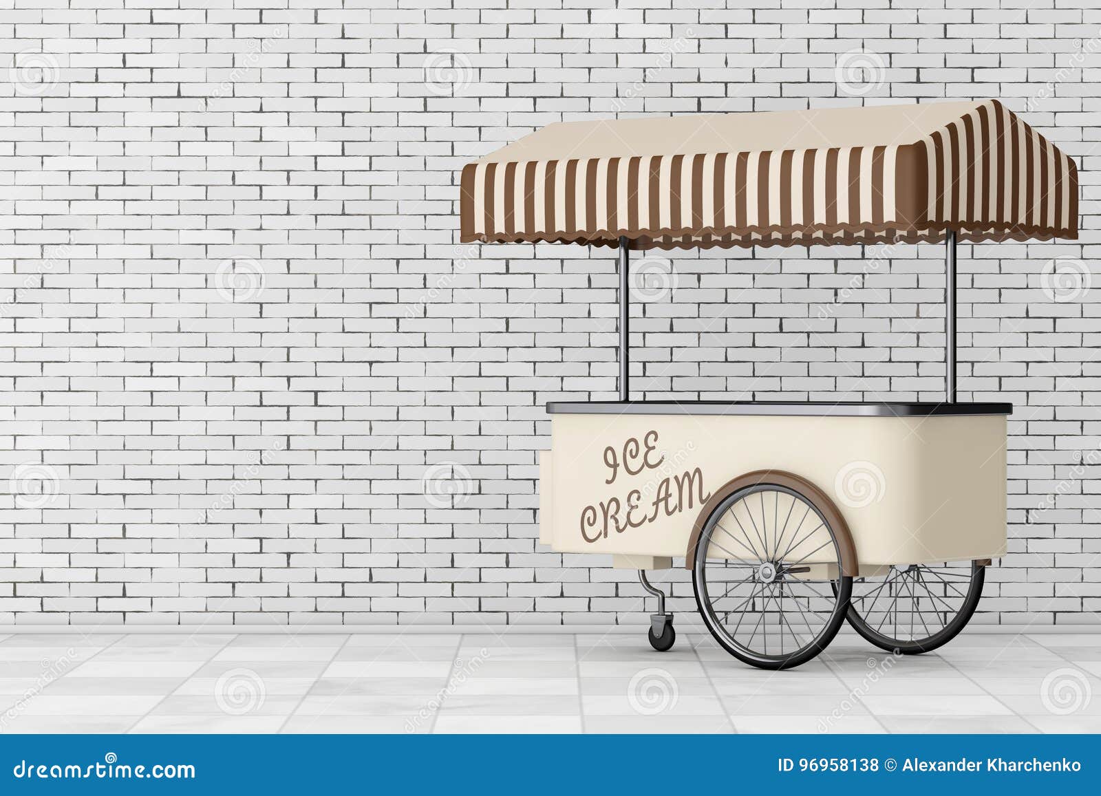 Ice Cream Trolley Vector Illustration | CartoonDealer.com #116743230