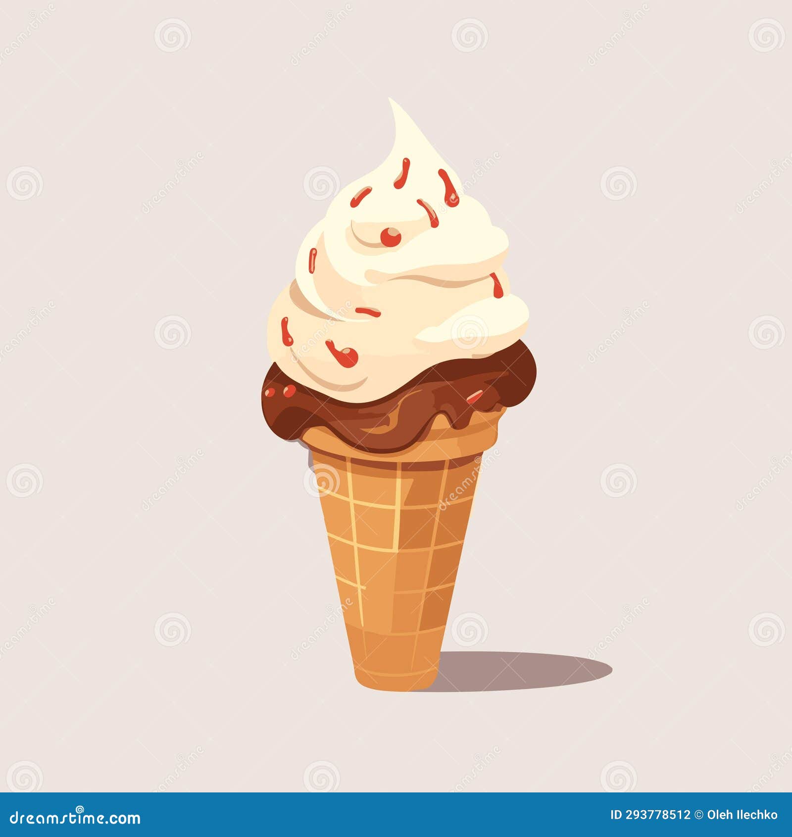 Ice Cream Vector Flat Minimalistic Isolated Illustration Stock Vector ...