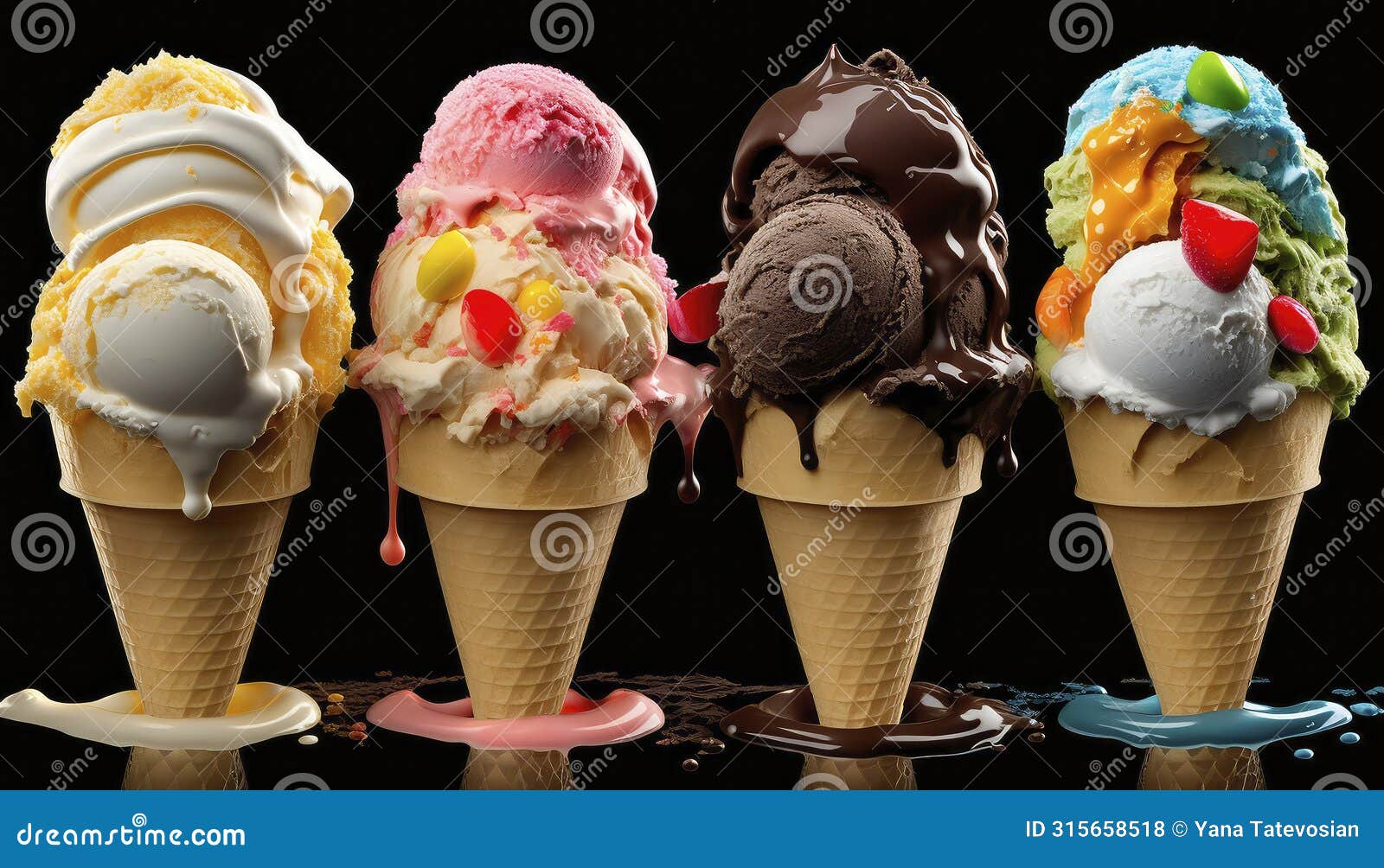 Ice cream is very nice. stock photo. Image of icecream - 315658518