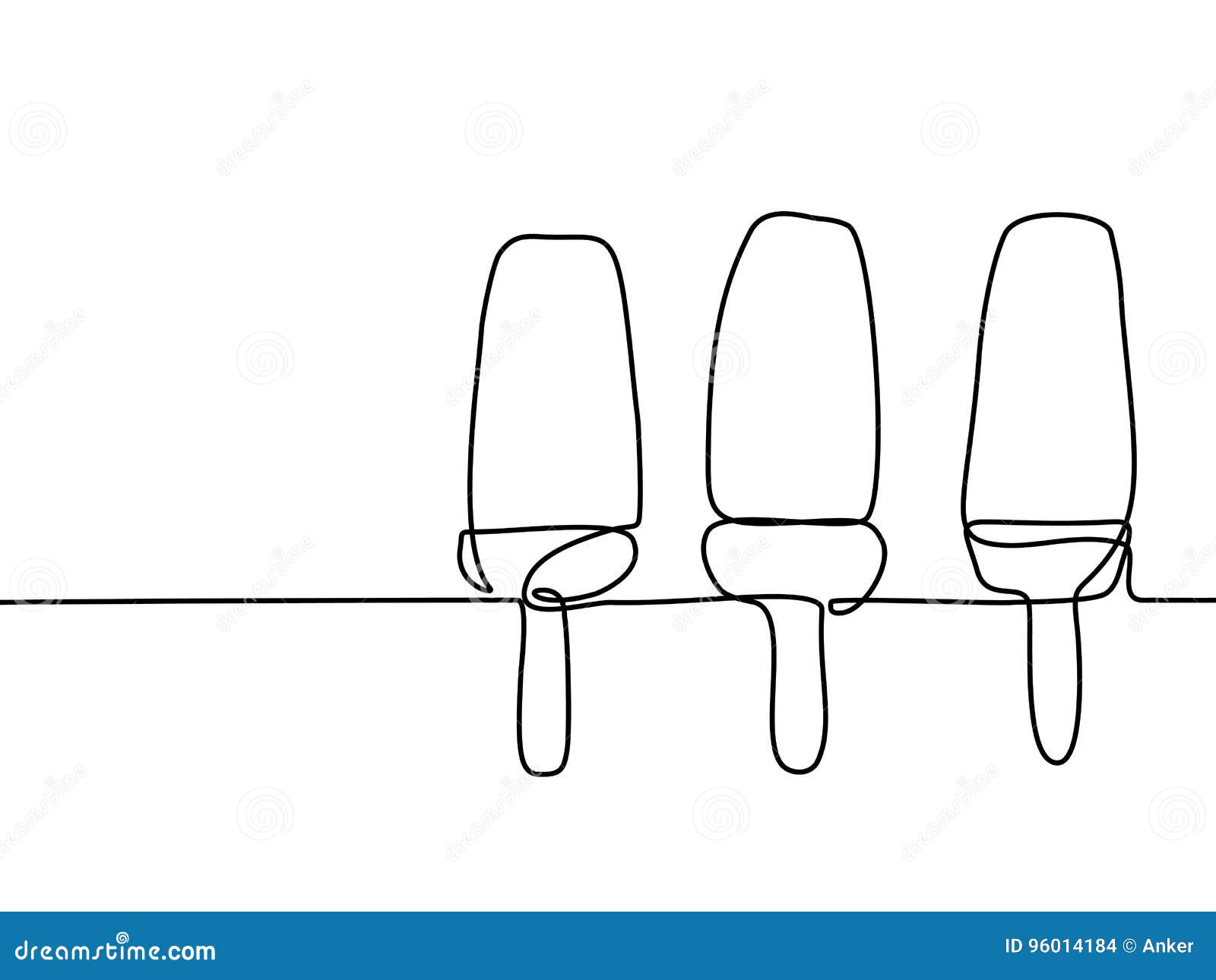 Ice Lolly Continuous Line Drawing. One Line Art Of Dairy Produce, Milk ... Ice Lolly Continuous Line Drawing. One Line Art Of Dairy Produce, Milk ...