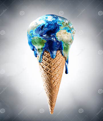 Ice Cream World - Climate Change Stock Photo - Image of earth, climate ...