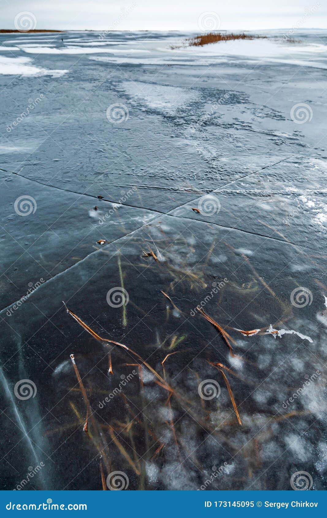 Ice crust on the river stock image. Image of white, spring - 173145095