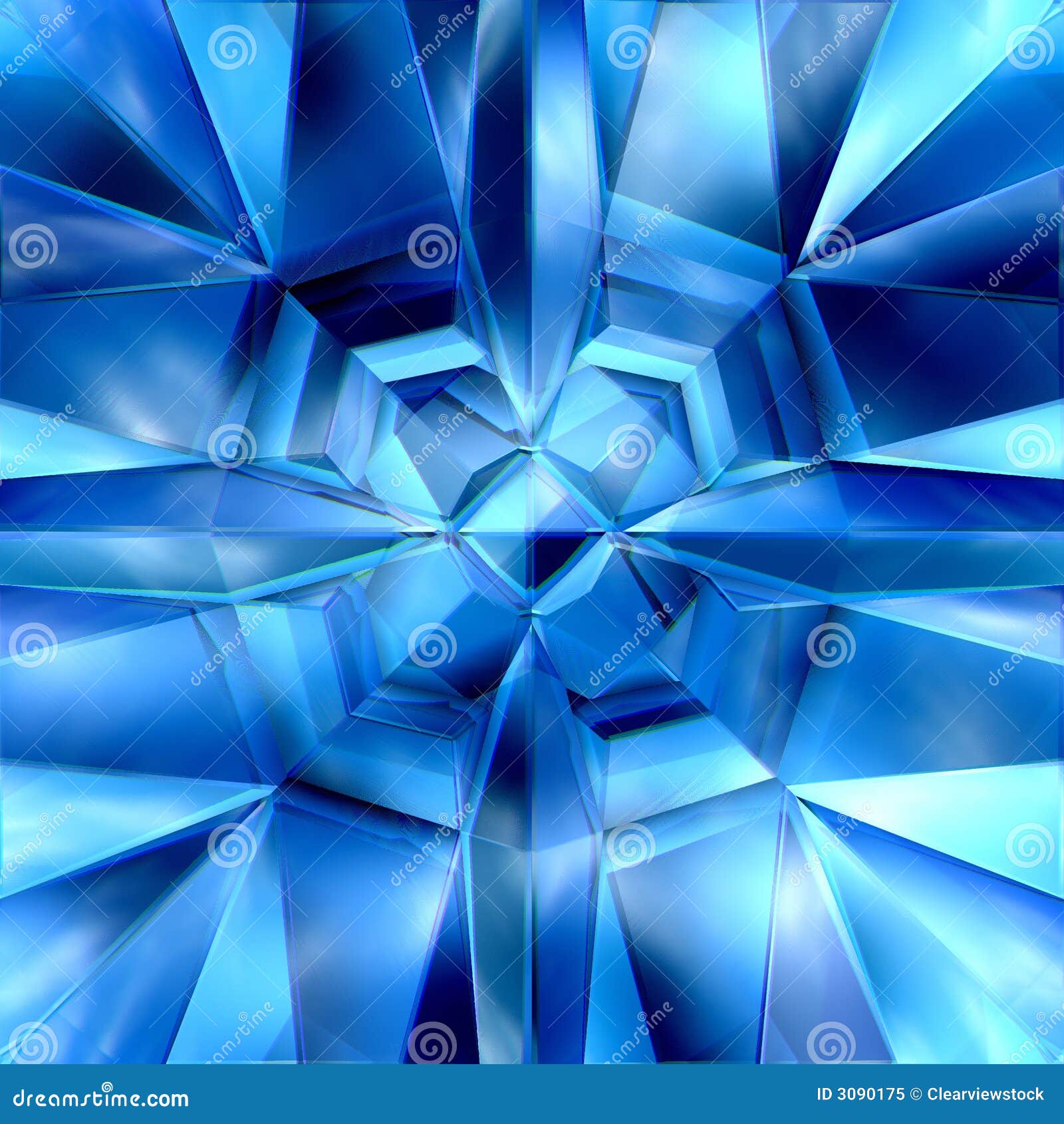 Ice Crystal abstract gem stock illustration. Illustration of ...