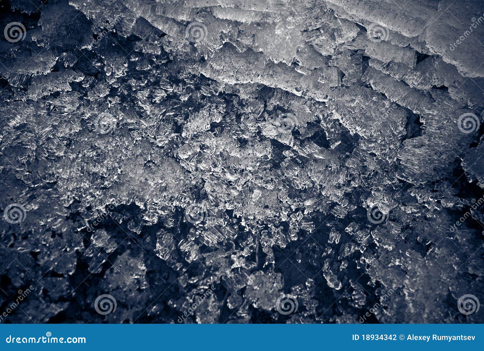 Ice crystals stock photo. Image of water, snow, dark - 18934342