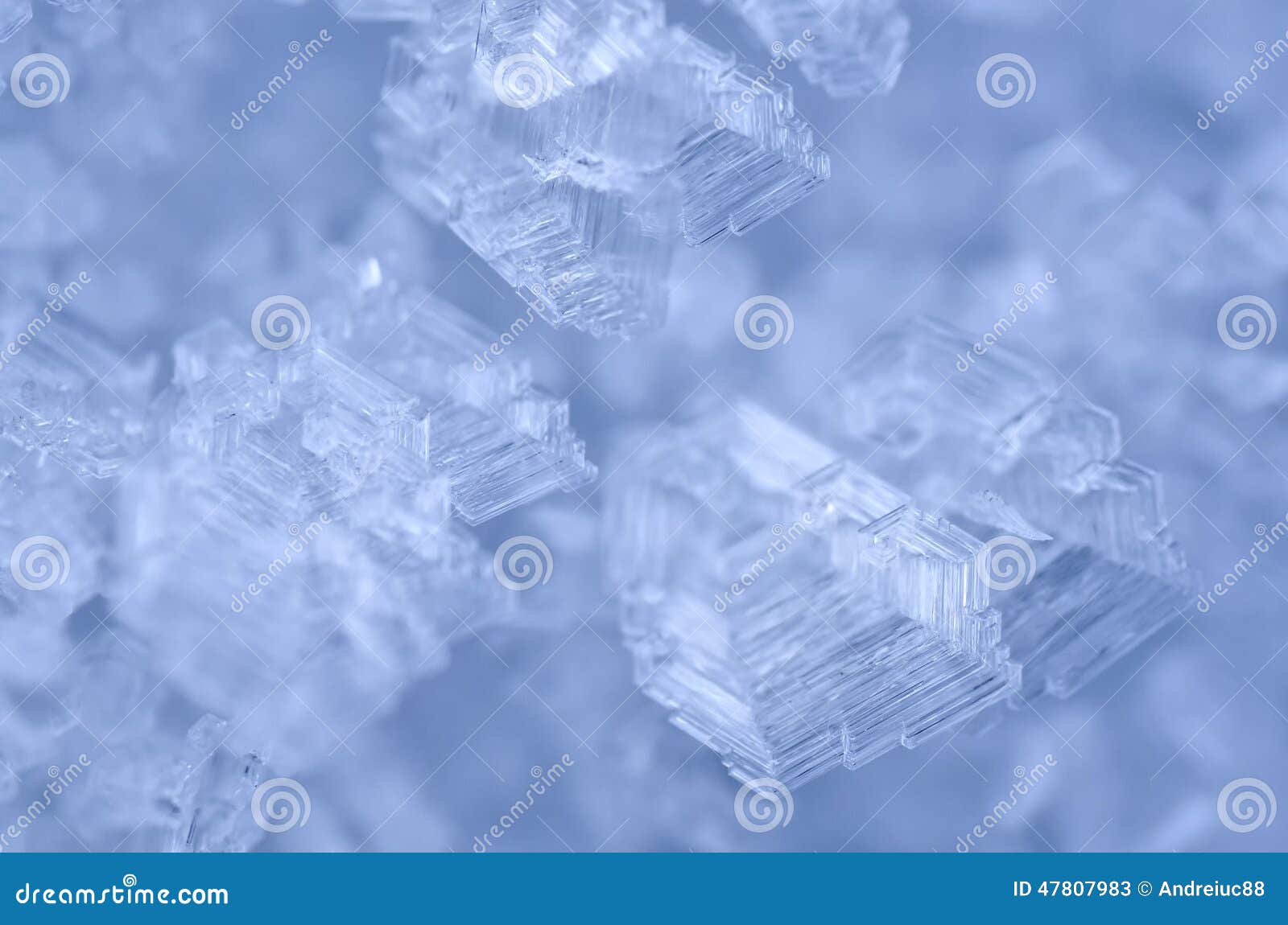 Ice crystals abstract stock image. Image of frozen, cold - 47807983