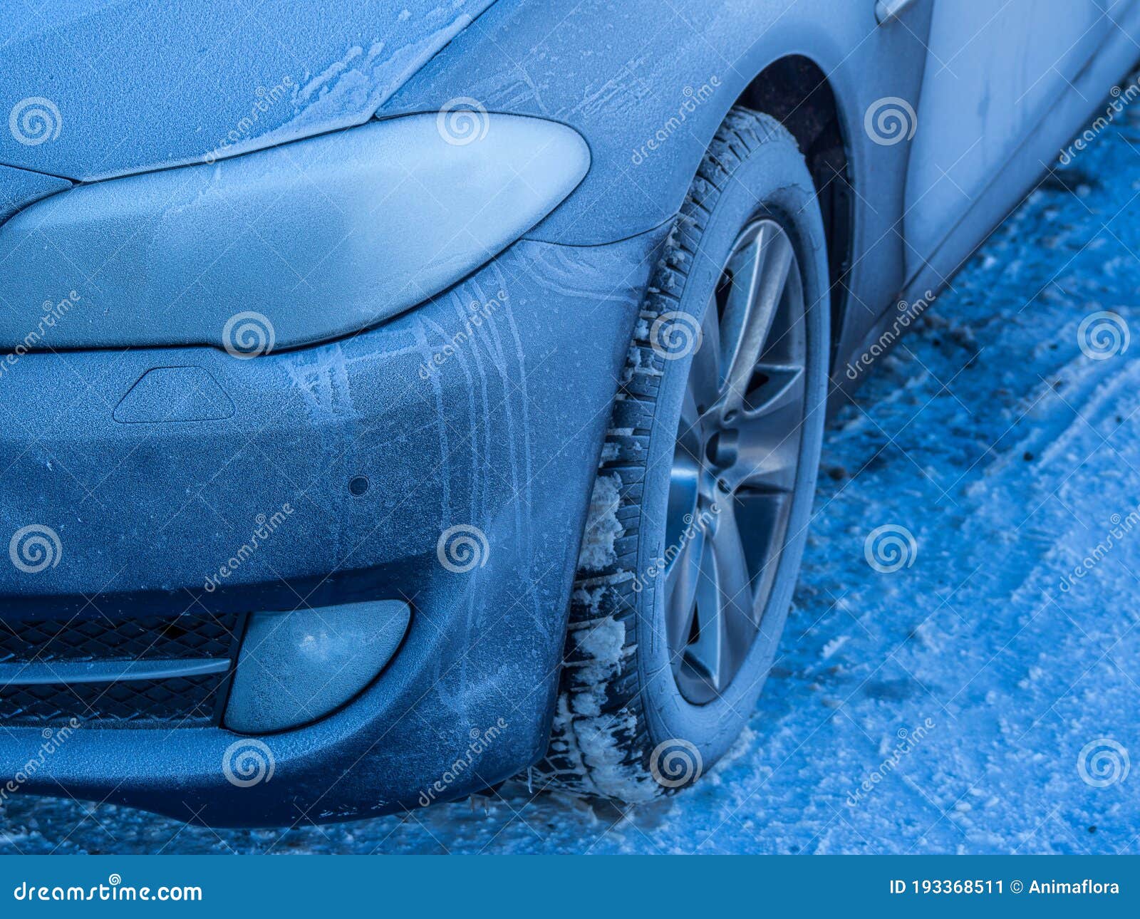 Ice crystals on a car stock image. Image of minusgrade - 193368511