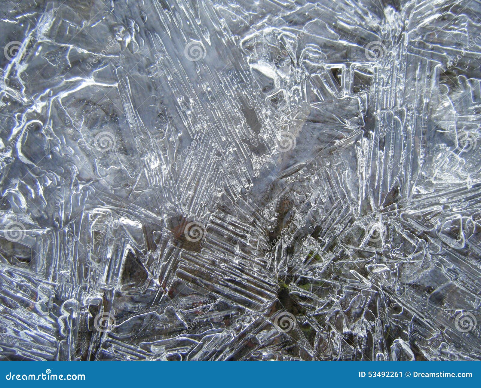 Ice Crystals stock image. Image of winter, geometry, structure - 53492261