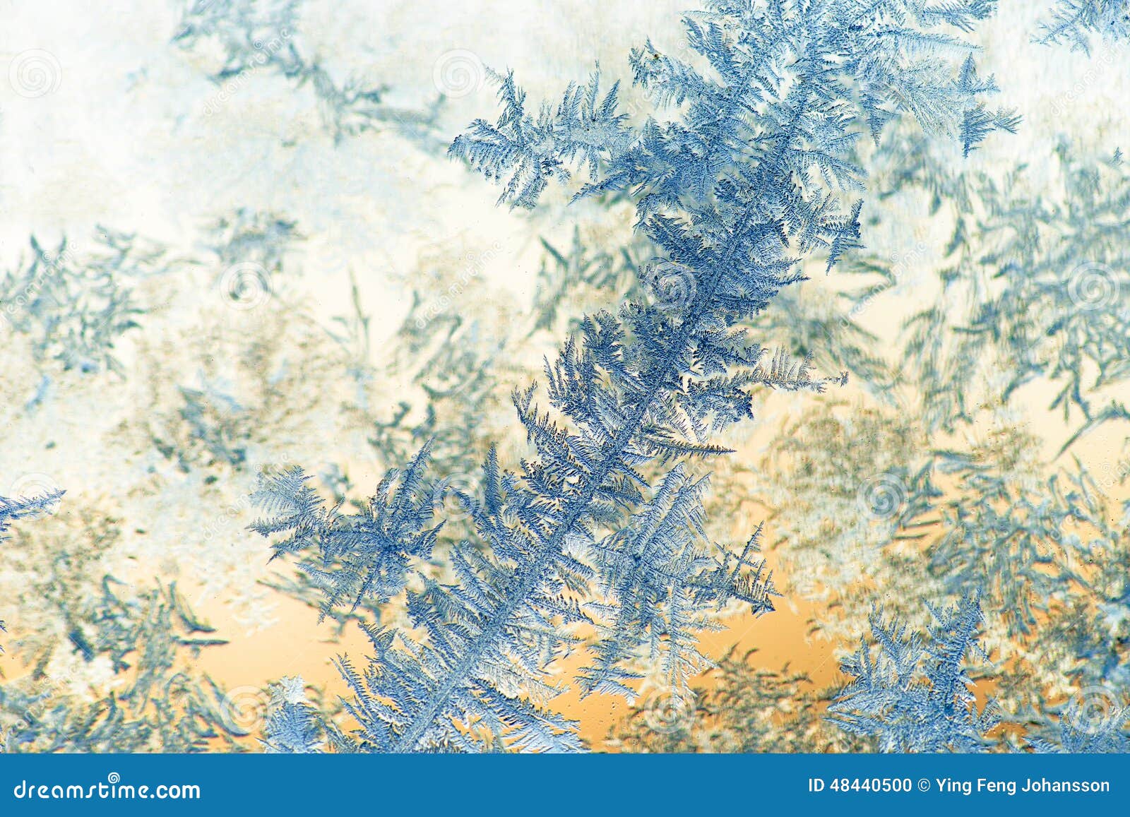Ice crystals on glass stock photo. Image of abstract - 48440500
