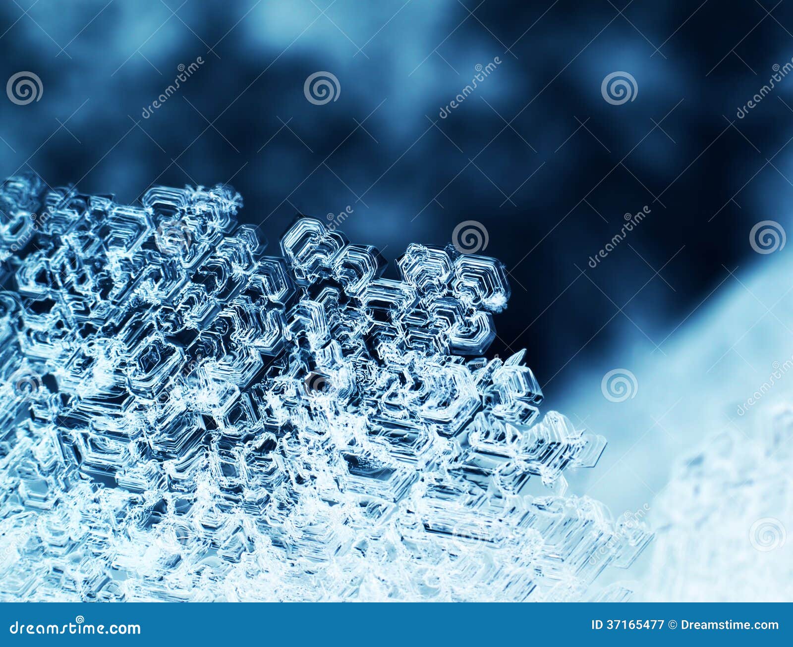 Ice Crystals Background