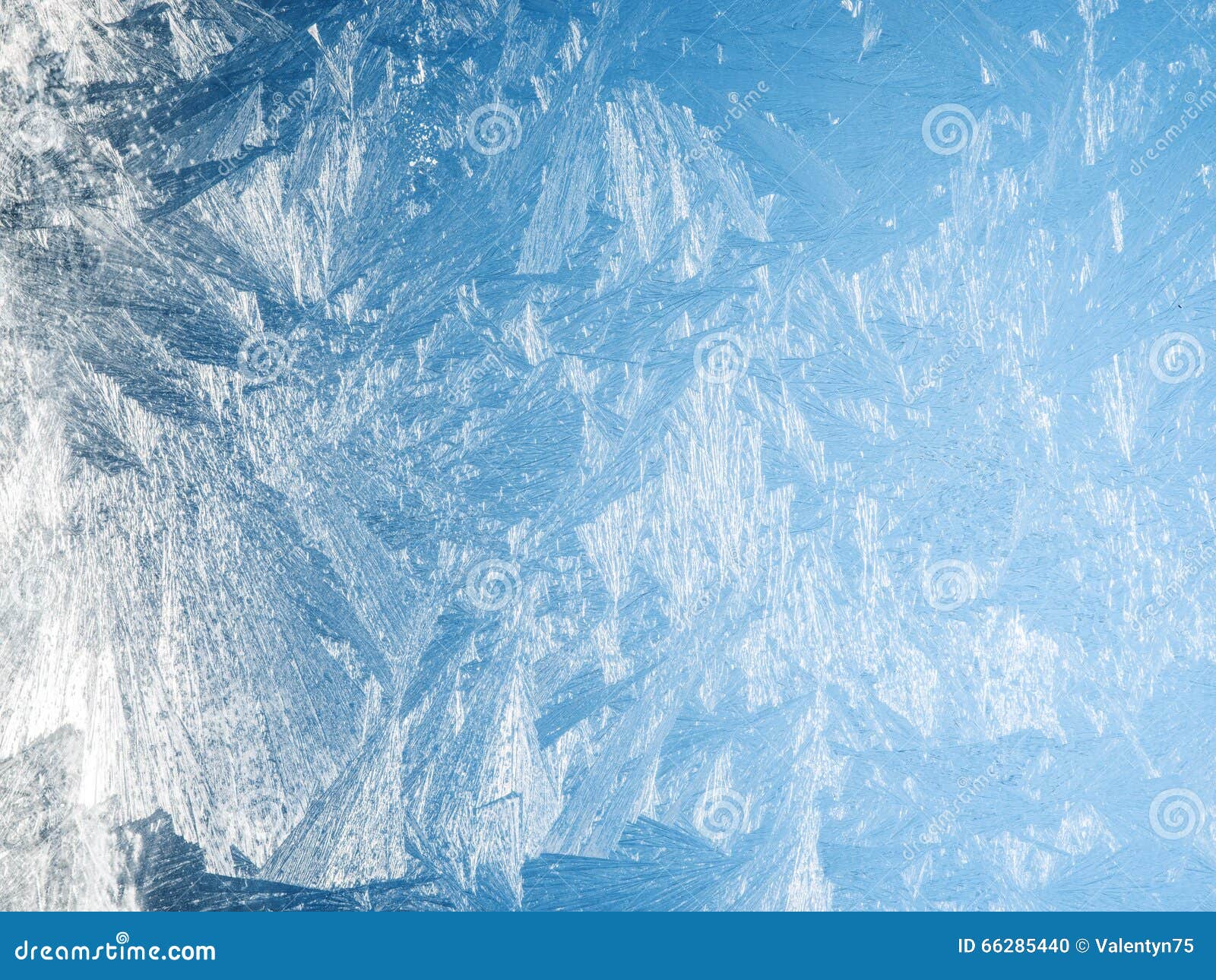 Ice Crystals on the Window. Stock Photo - Image of blue, deep: 66285440