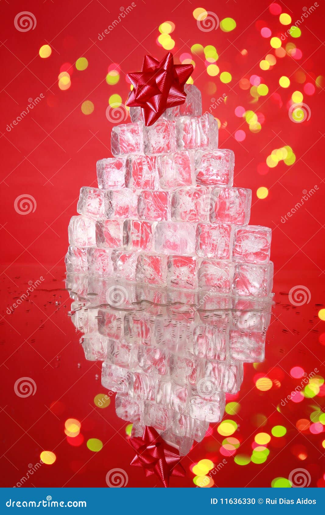 Ice cube christmas tree stock photo. Image of imaginative - 11636330