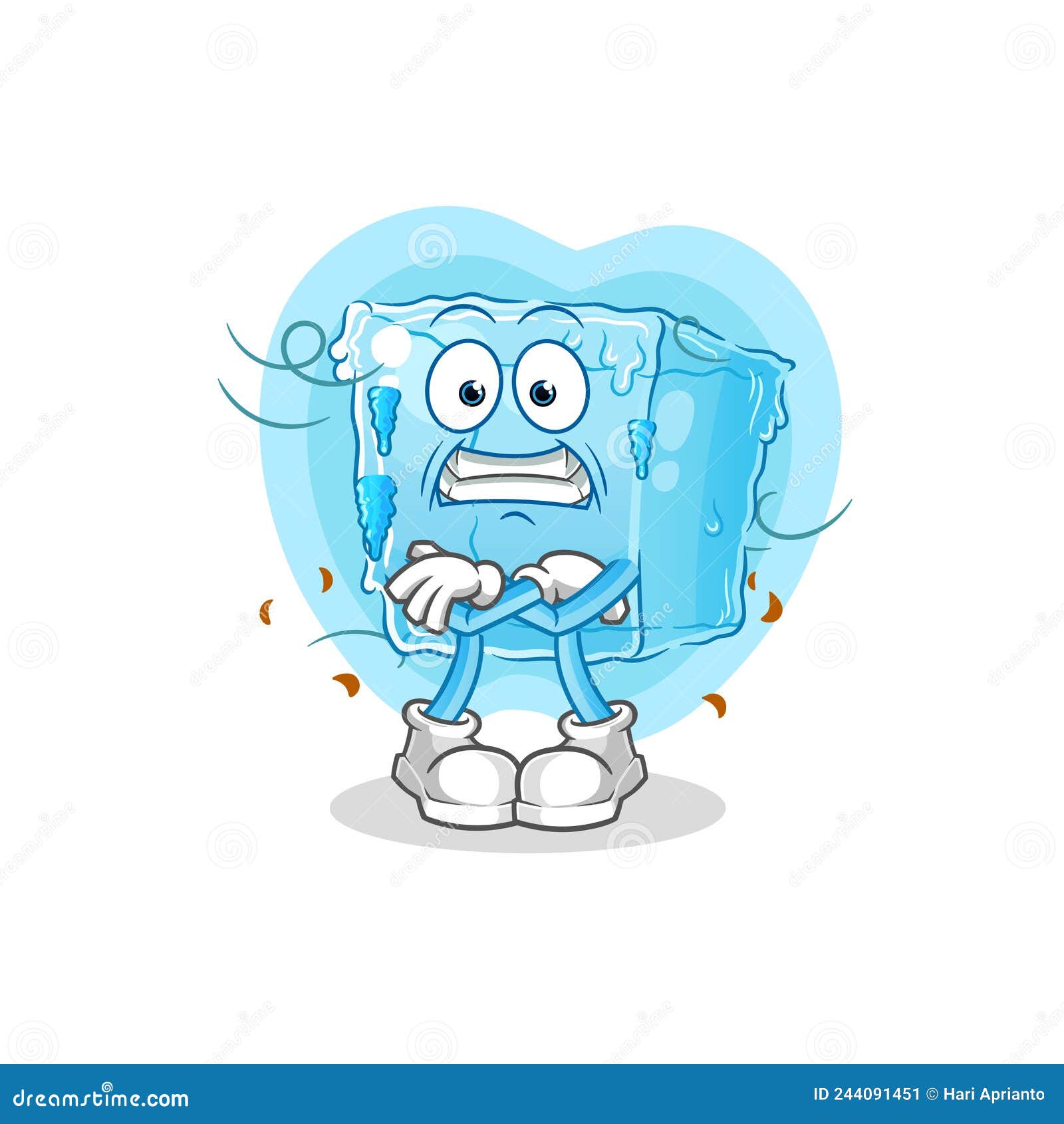 Ice Cube Cold Illustration. Character Vector Stock Vector ...