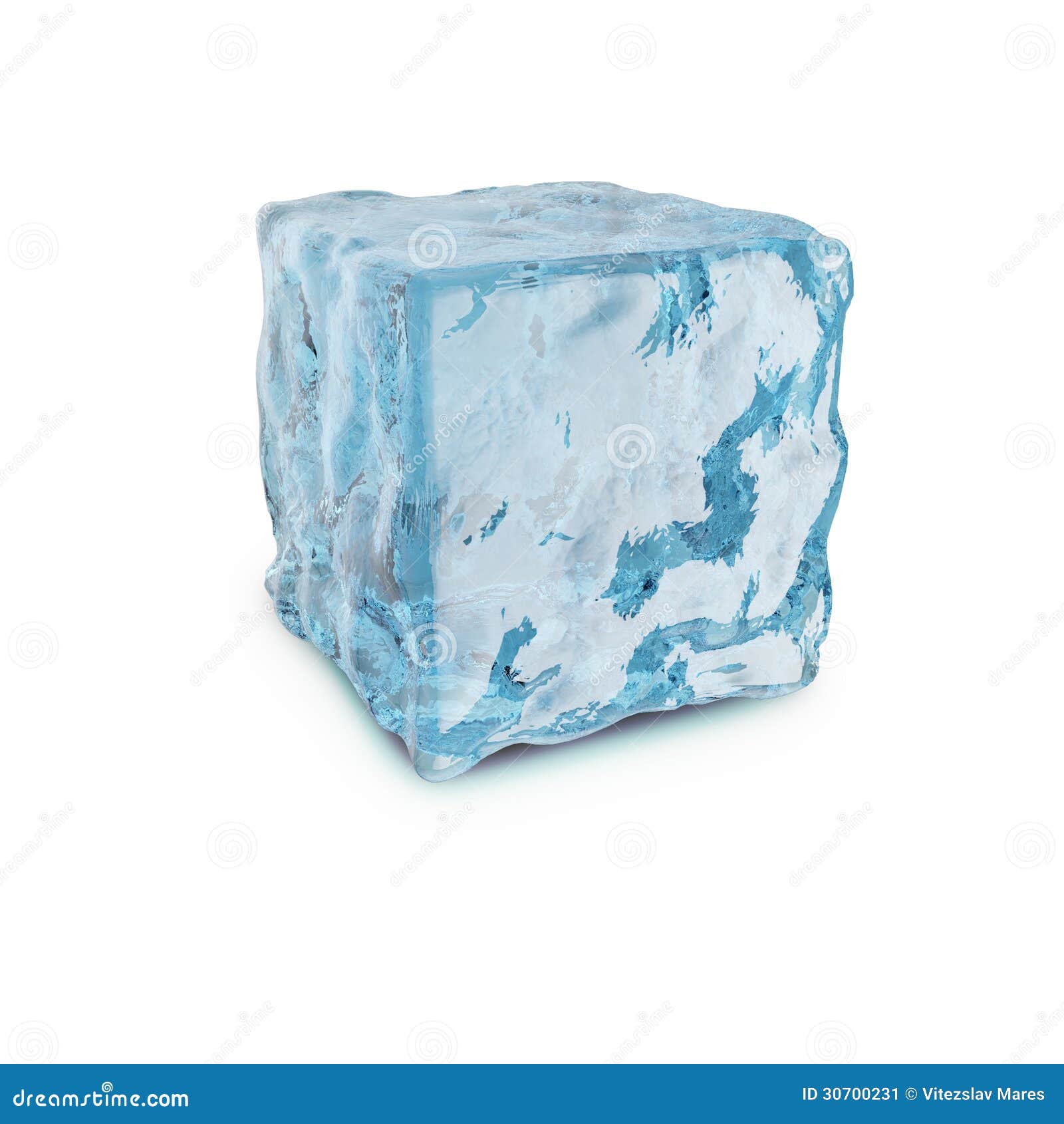 Ice cube stock illustration. Illustration of modeling - 30700231