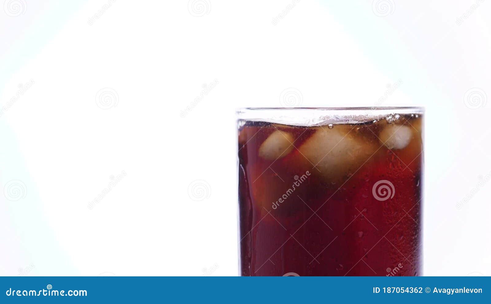 Ice Cube Fall into Cola Drink Stock Footage - Video of glass, drop ...