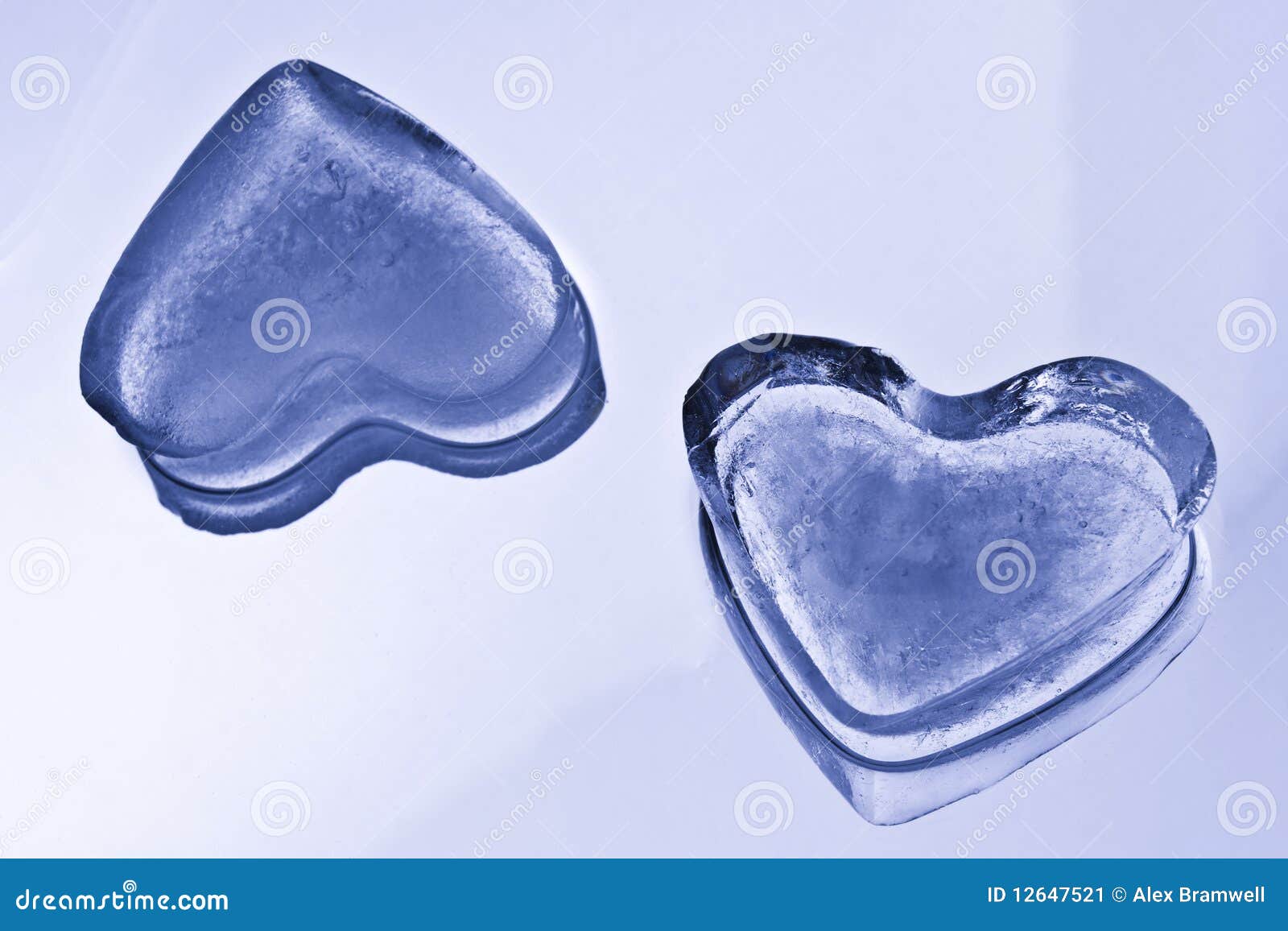 Ice Cube Hearts stock image. Image of melting, single - 12647521