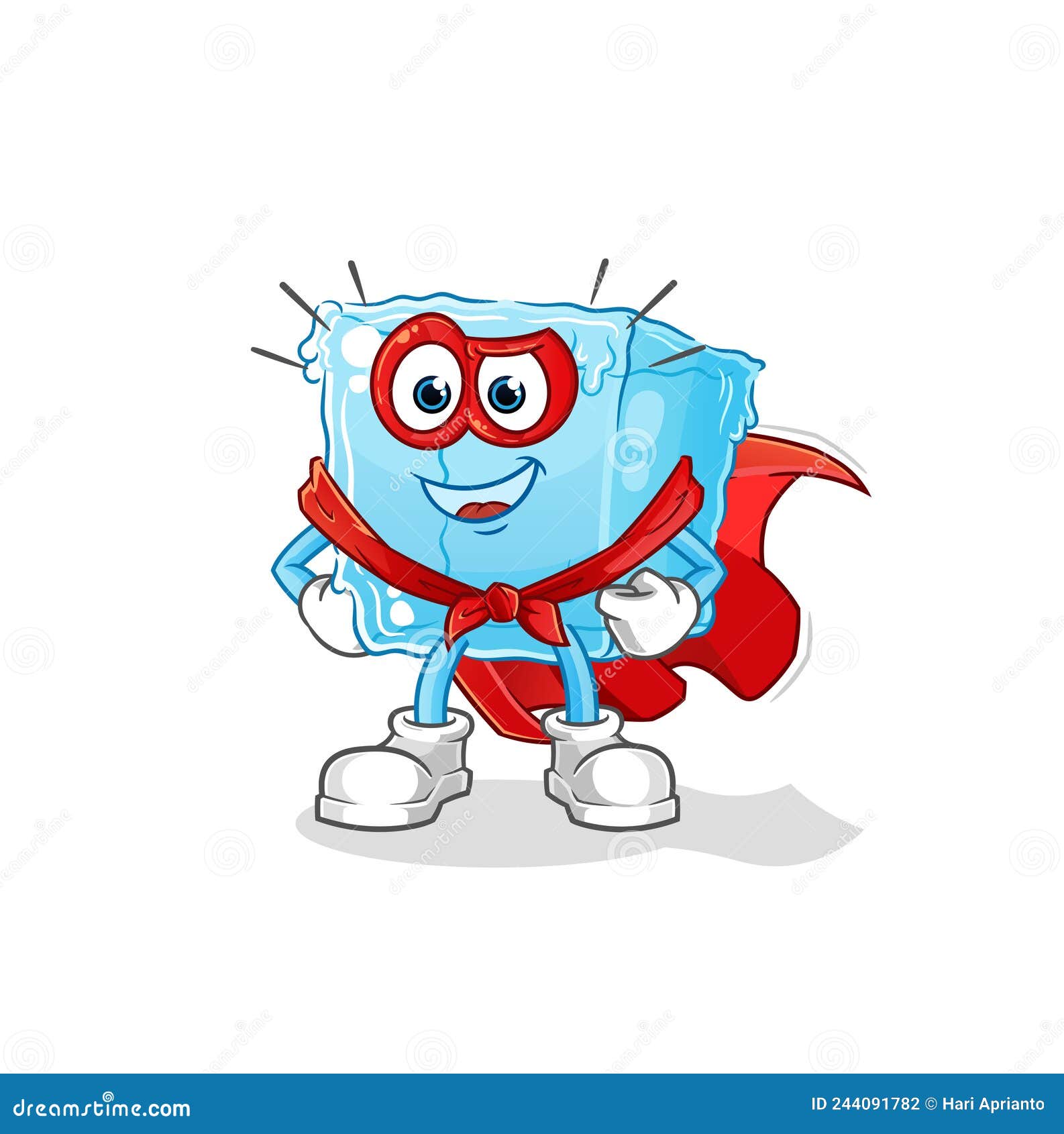 Ice Cube Heroes Vector. Cartoon Character Stock Vector - Illustration ...