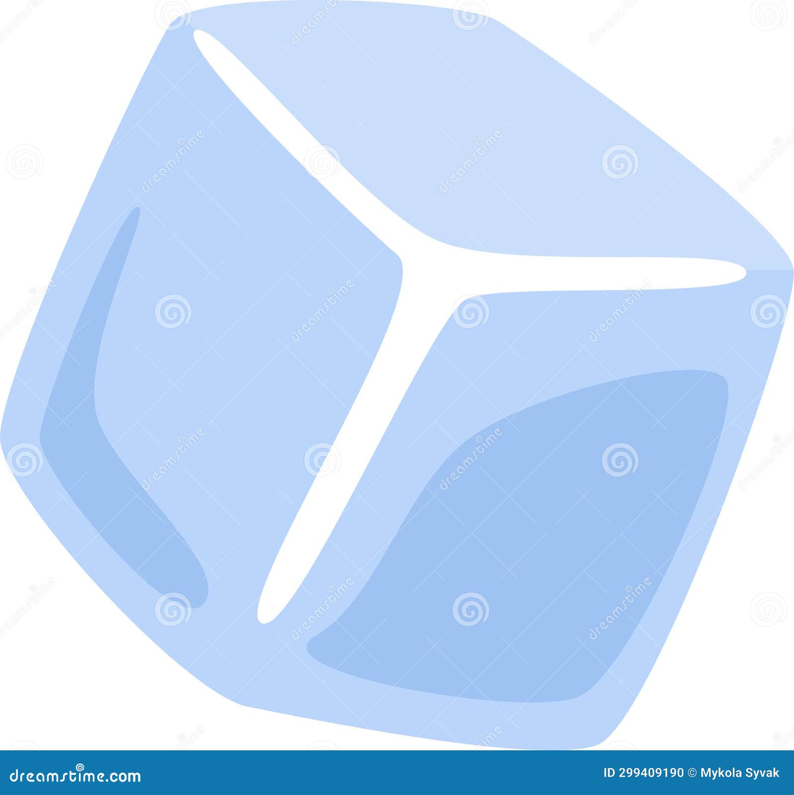 Ice Cube Icon stock illustration. Illustration of cold - 299409190