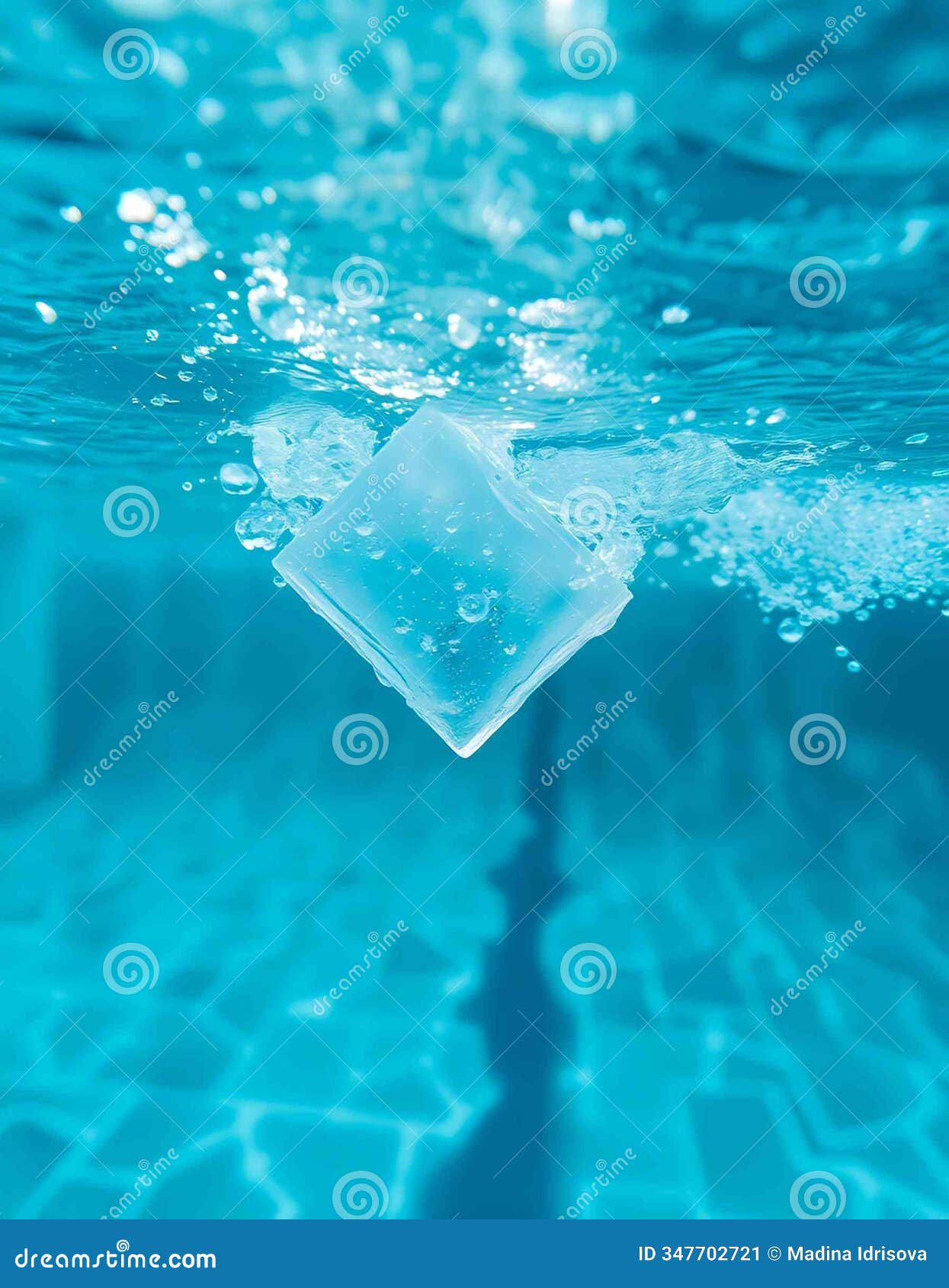 The Ice Cube Made a Big Splash on the Water Generated with AI Stock ...