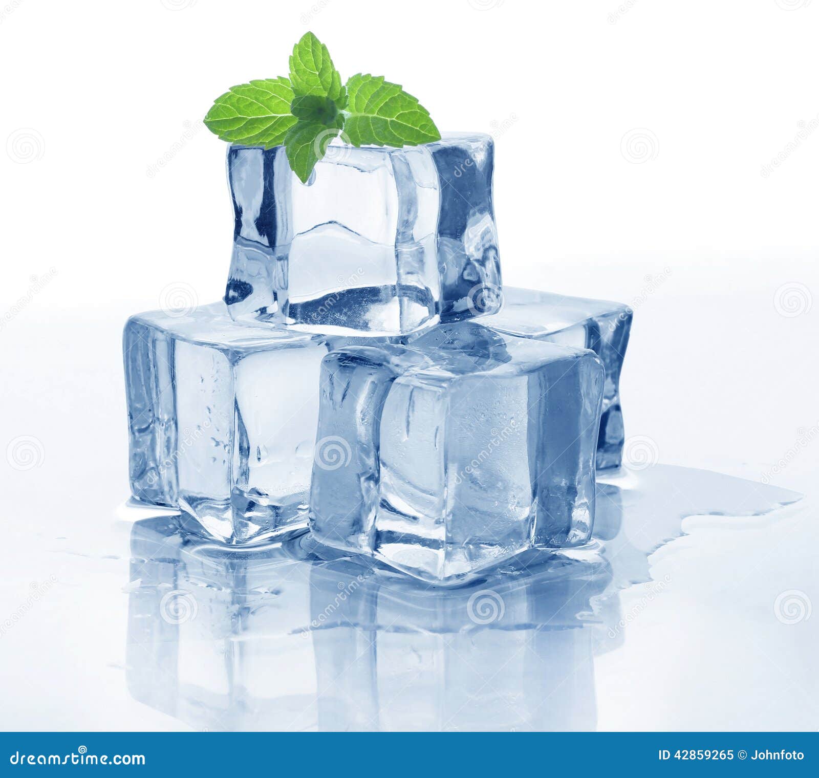Ice cube and mint stock image. Image of herb, crystal - 42859265