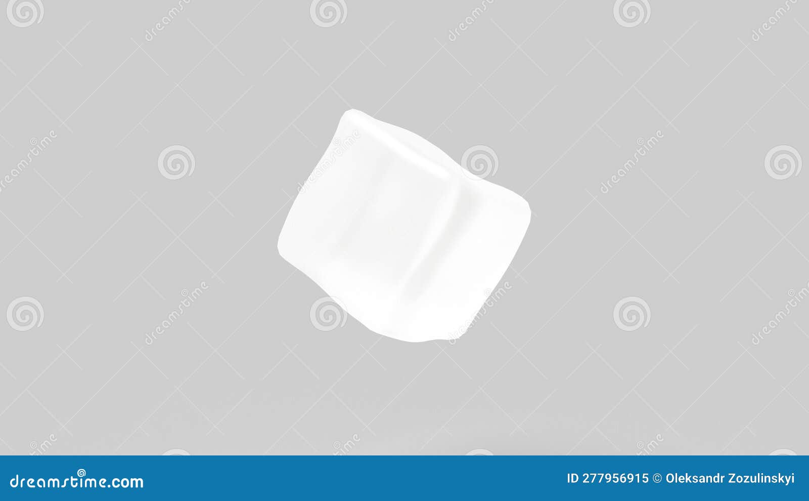 Ice cube rotate on grey 3d stock illustration. Illustration of cube ...