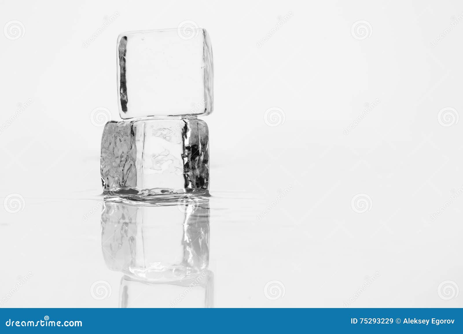 Ice cube on table stock image. Image of tower, frost - 75293229