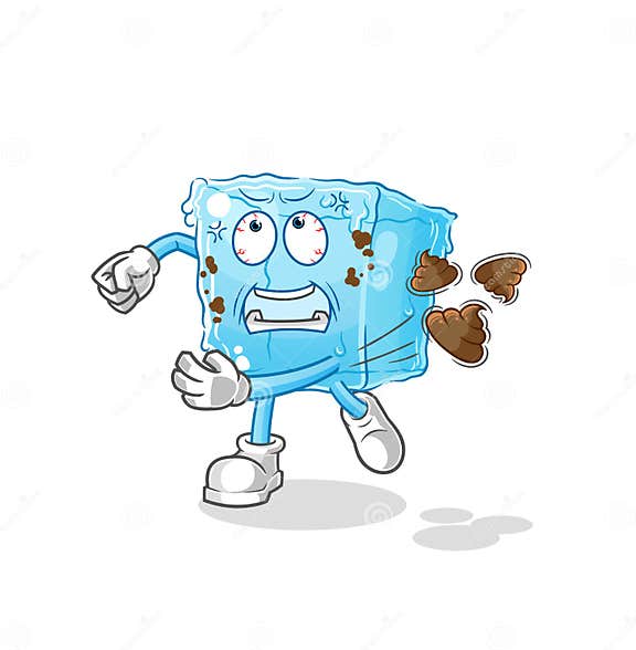 Ice Cube Throwing Shit Vector Stock Vector - Illustration of cool, cold ...