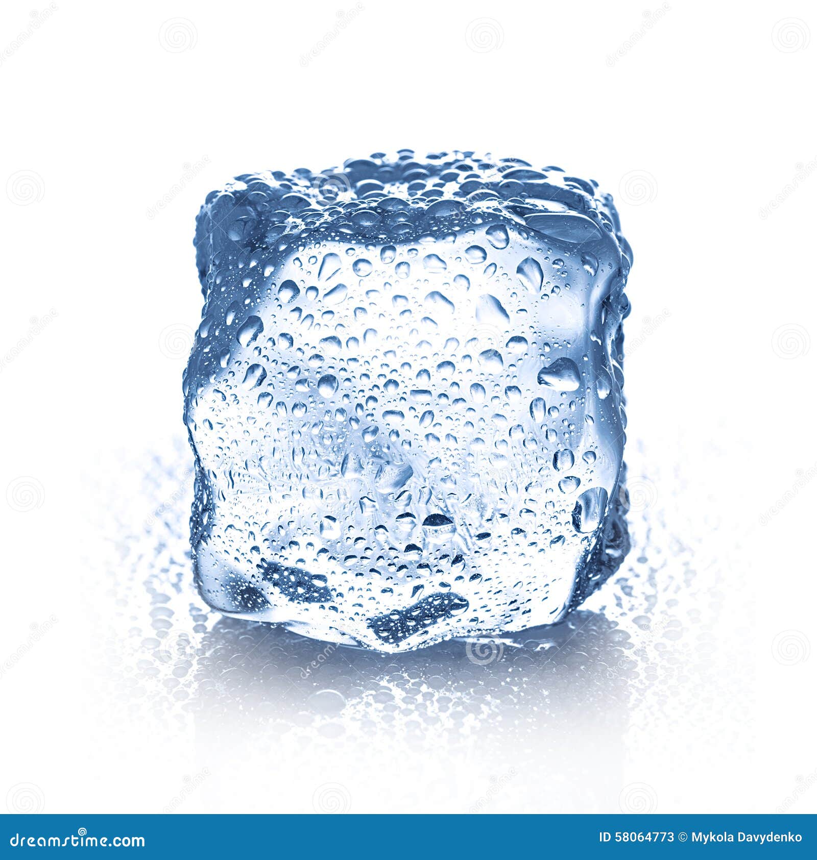 Ice Cube And Water Splash In A Clear Glass. Stock Image | CartoonDealer ...