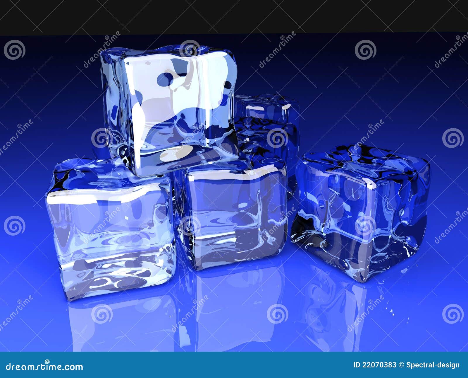 Ice Cubes stock illustration. Illustration of cold, render - 22070383