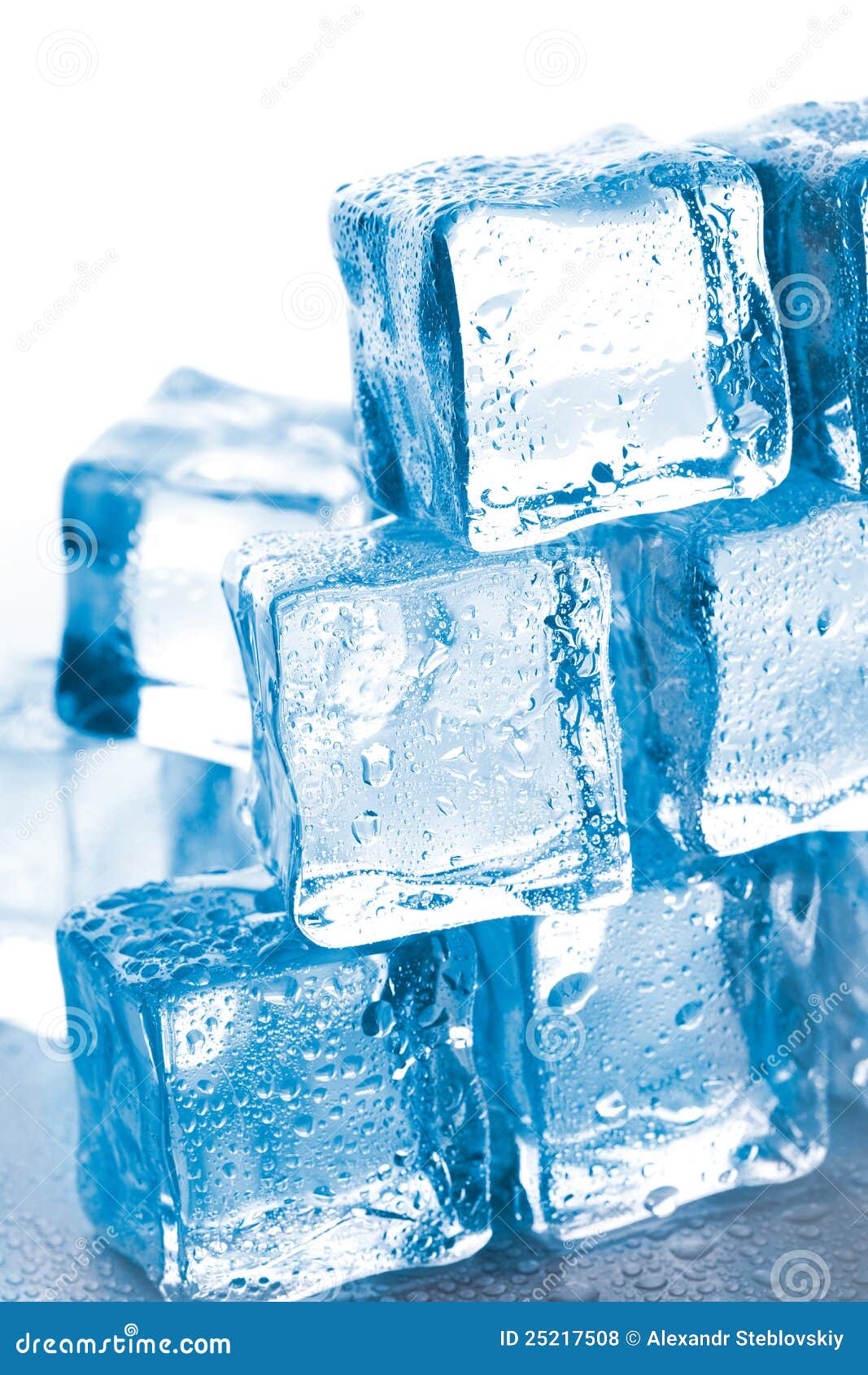 Ice cubes stock photo. Image of isolated, cold, group - 25217508