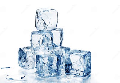 Ice cubes stock photo. Image of blue, cold, isolated, refreshment - 3573022