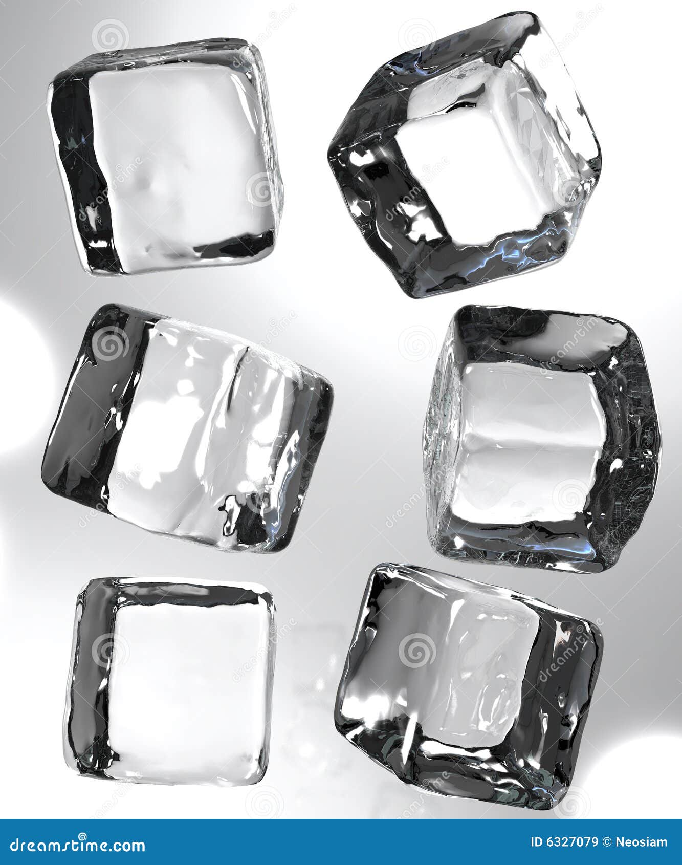 Ice cubes 3d render stock illustration. Illustration of clear - 6327079