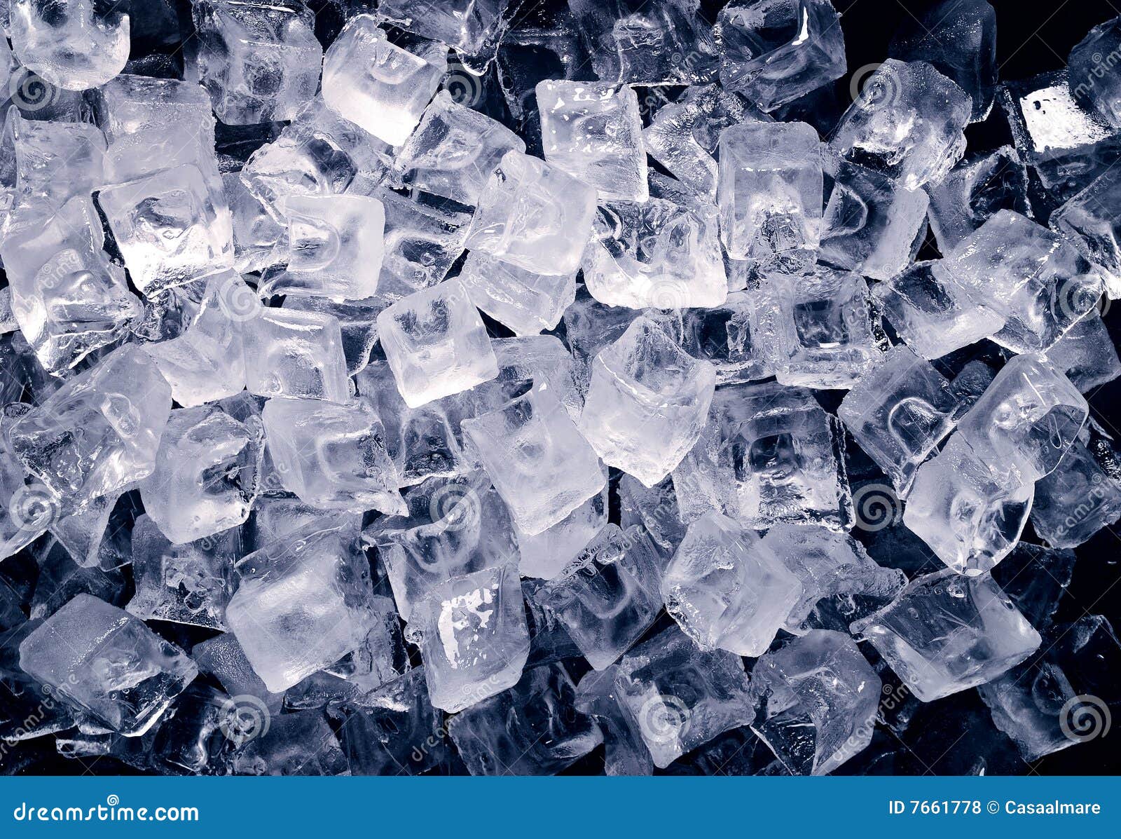 Ice cubes stock photo. Image of frost, square, blue, clear - 7661778