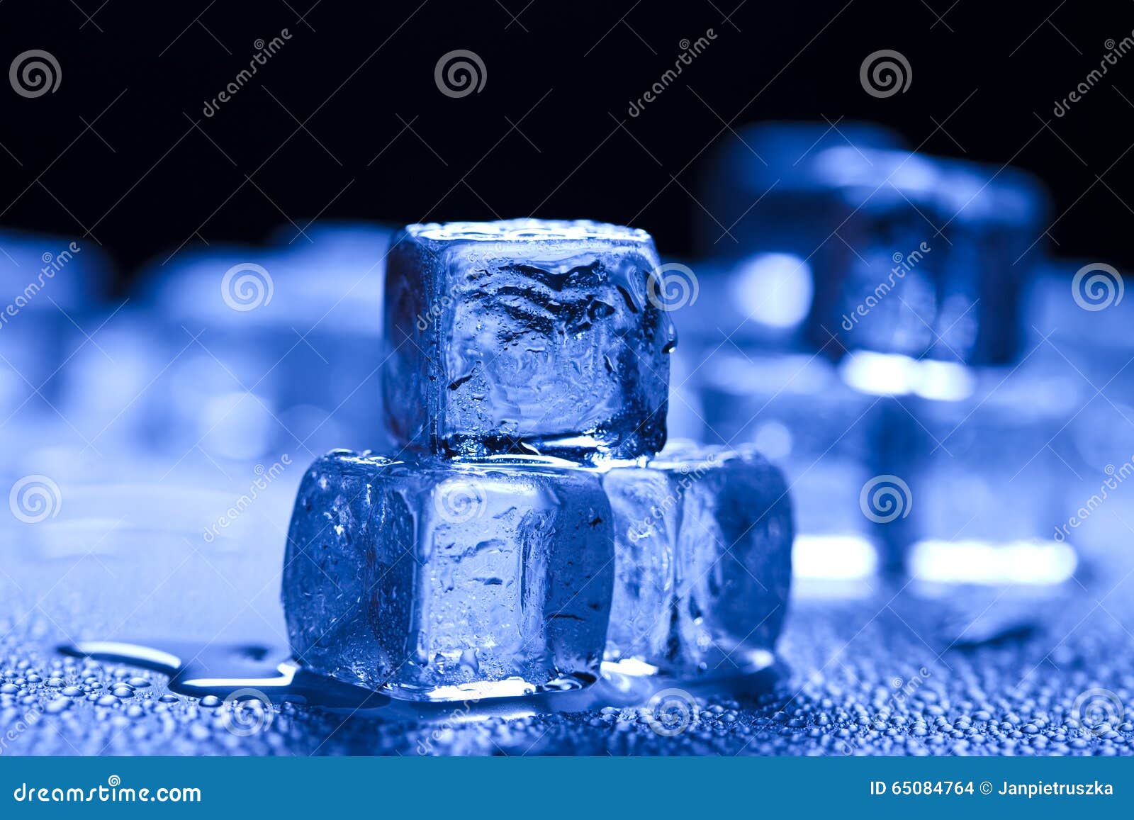 Ice Cubes Background, Fresh Blue Theme Stock Photo - Image of freeze ...