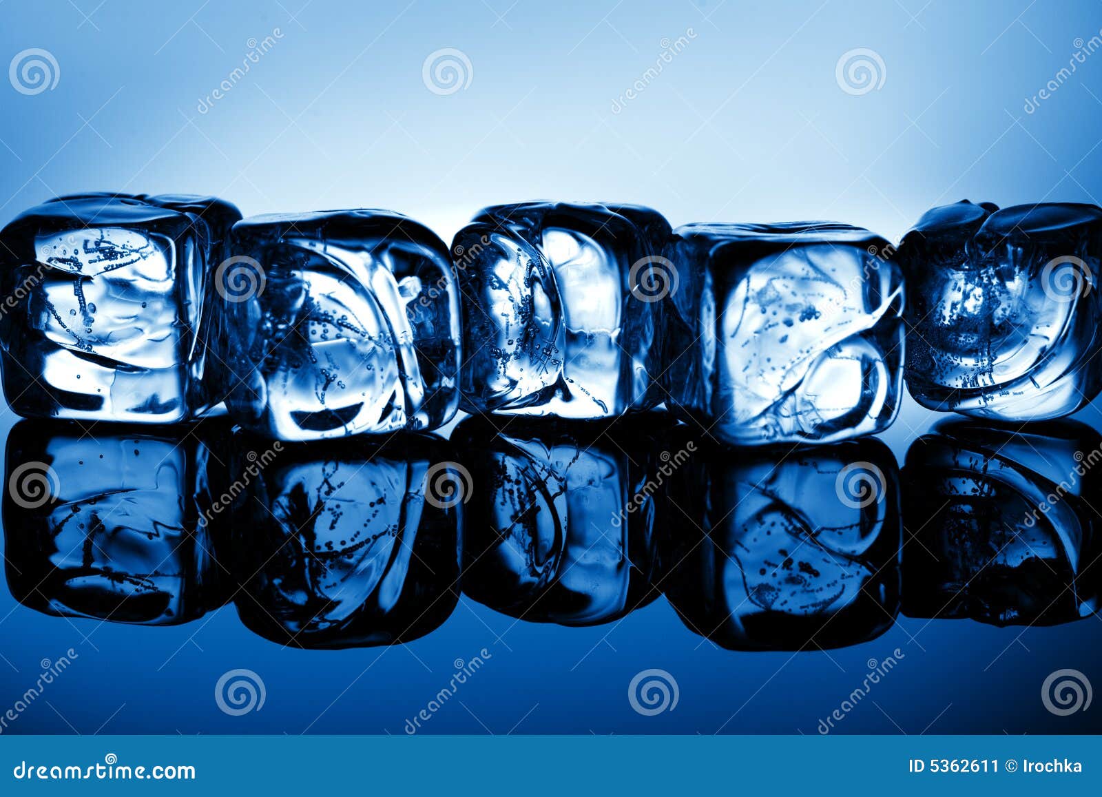Ice cubes in blue light stock image. Image of cold, background - 5362611